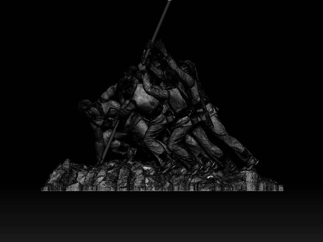 Marine Corps War Memorial 3D model 3D printable | CGTrader