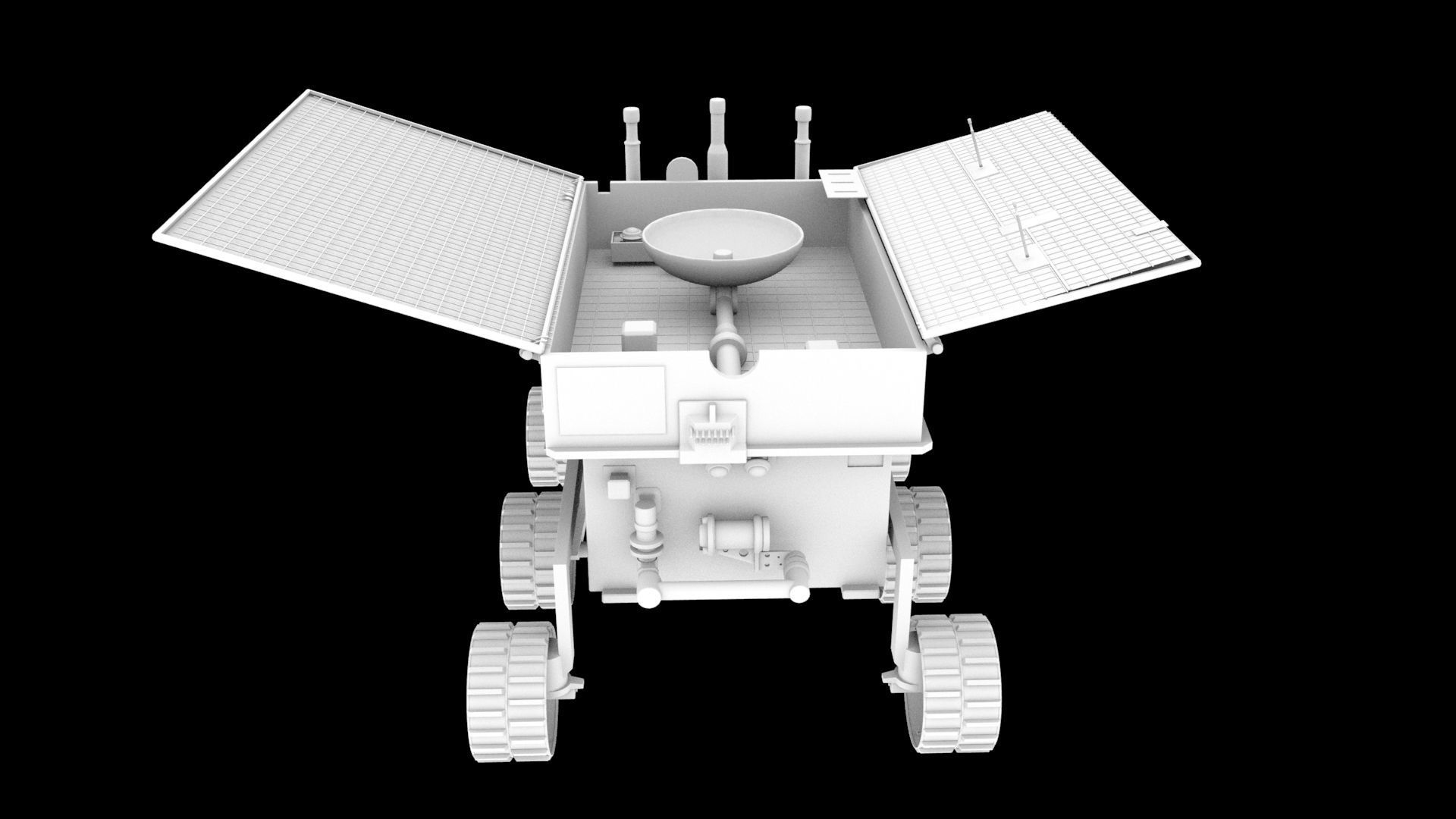 Yutu 2 Moon Rover Satellite Chang Yutu Moon Rover 3D model | CGTrader