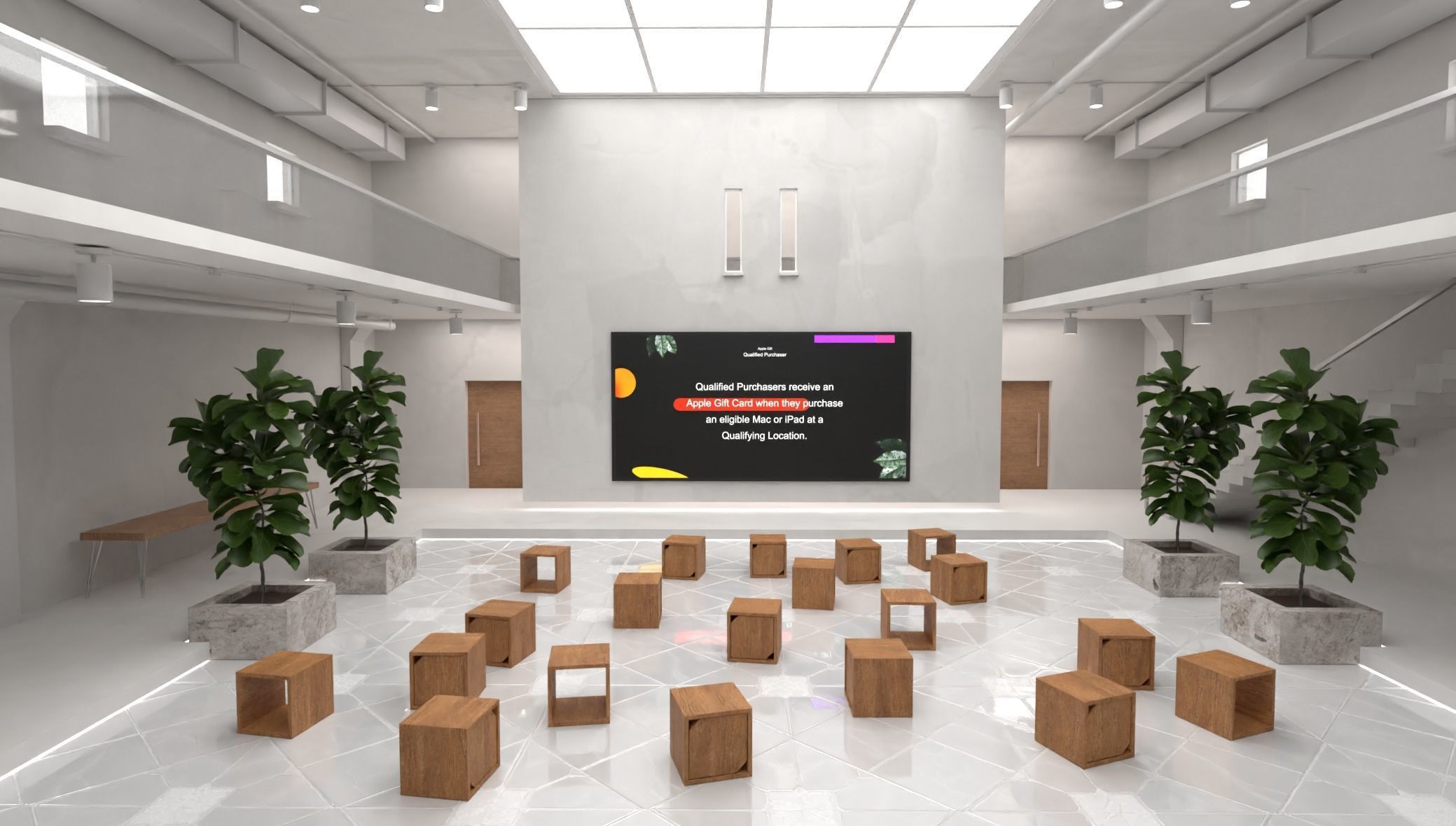 VR gallery showroom 3D model | CGTrader