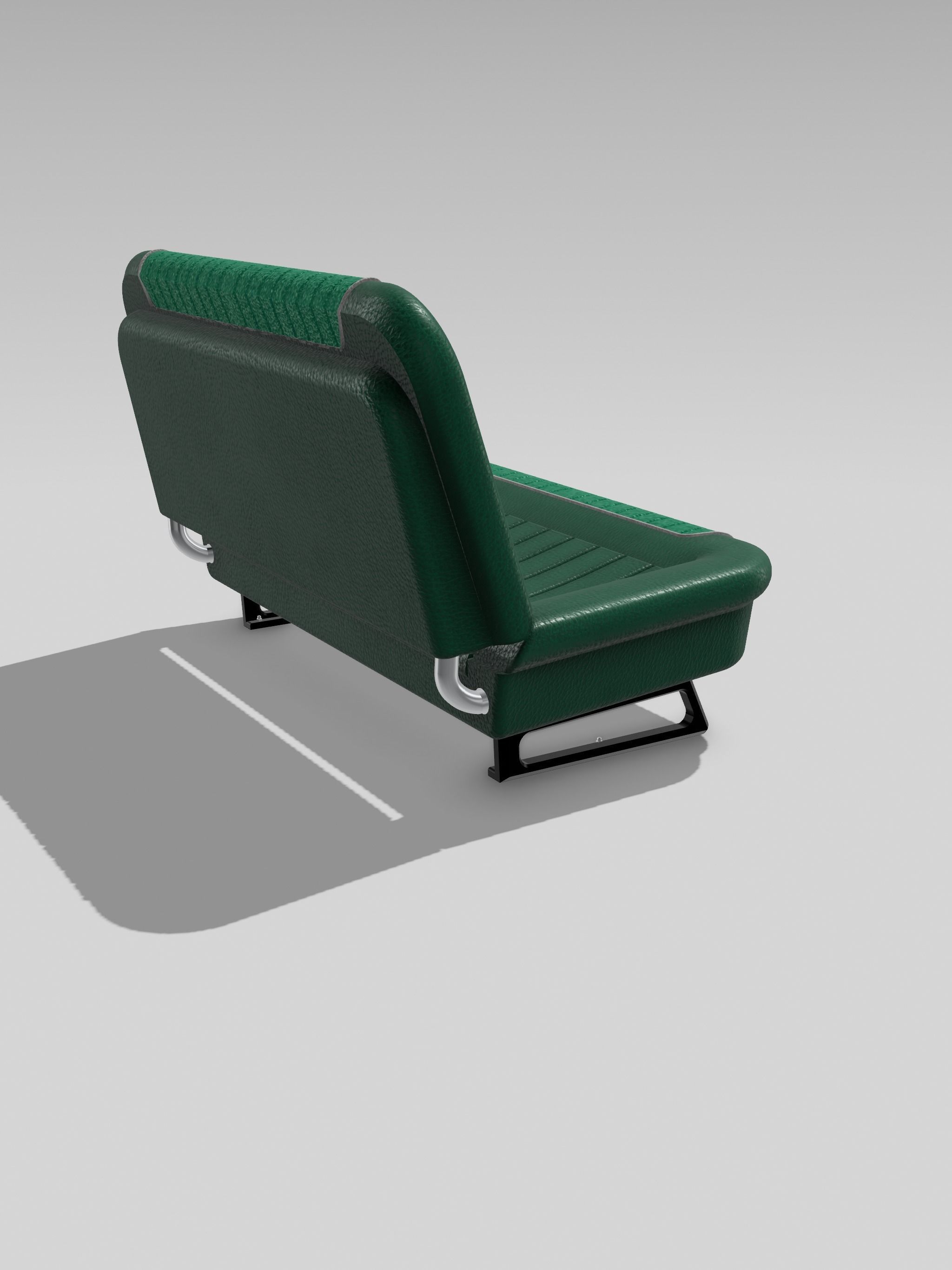 Custom Bench Seat 2 piece Style 5 with legs 3D model 3D printable ...