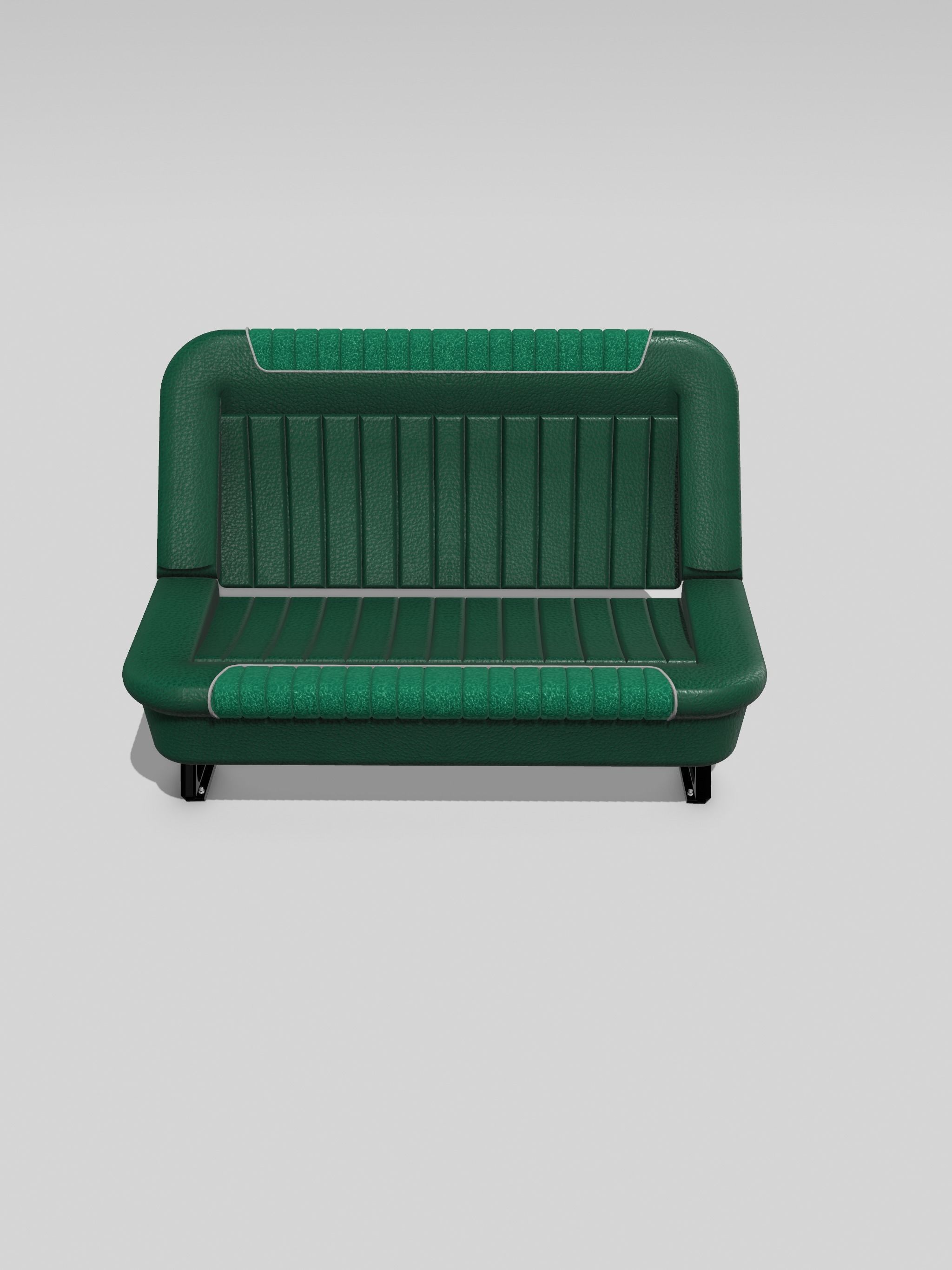 Custom Bench Seat 2 piece Style 5 with legs 3D model 3D printable ...