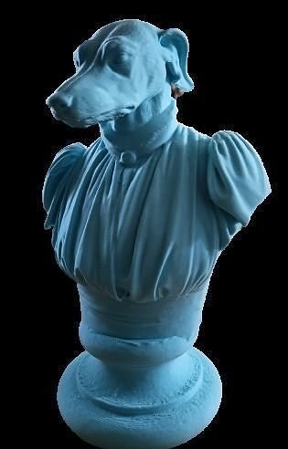 My lady greyhound buste 3D model 3D printable | CGTrader