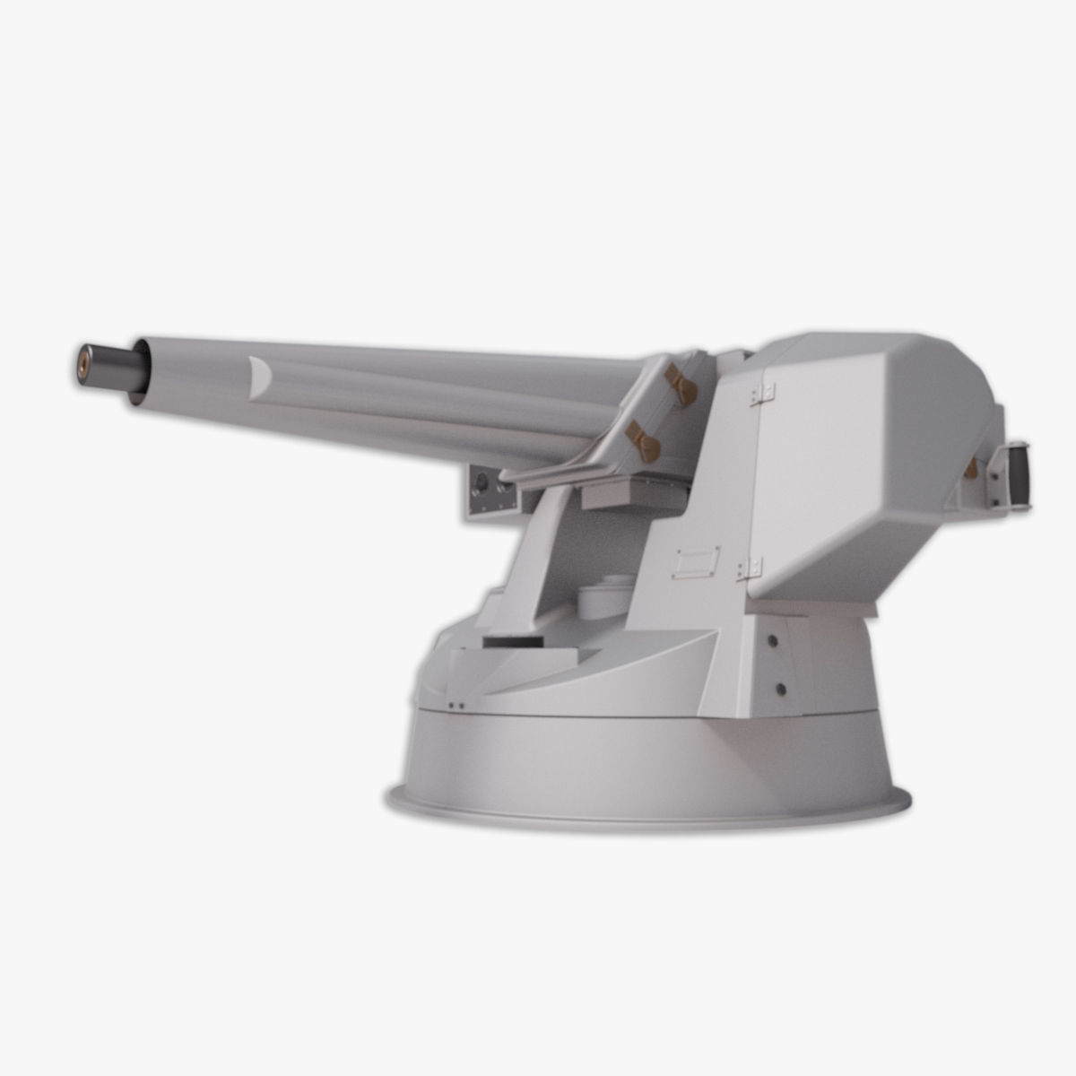 Hitrole naval gun 3D model | CGTrader