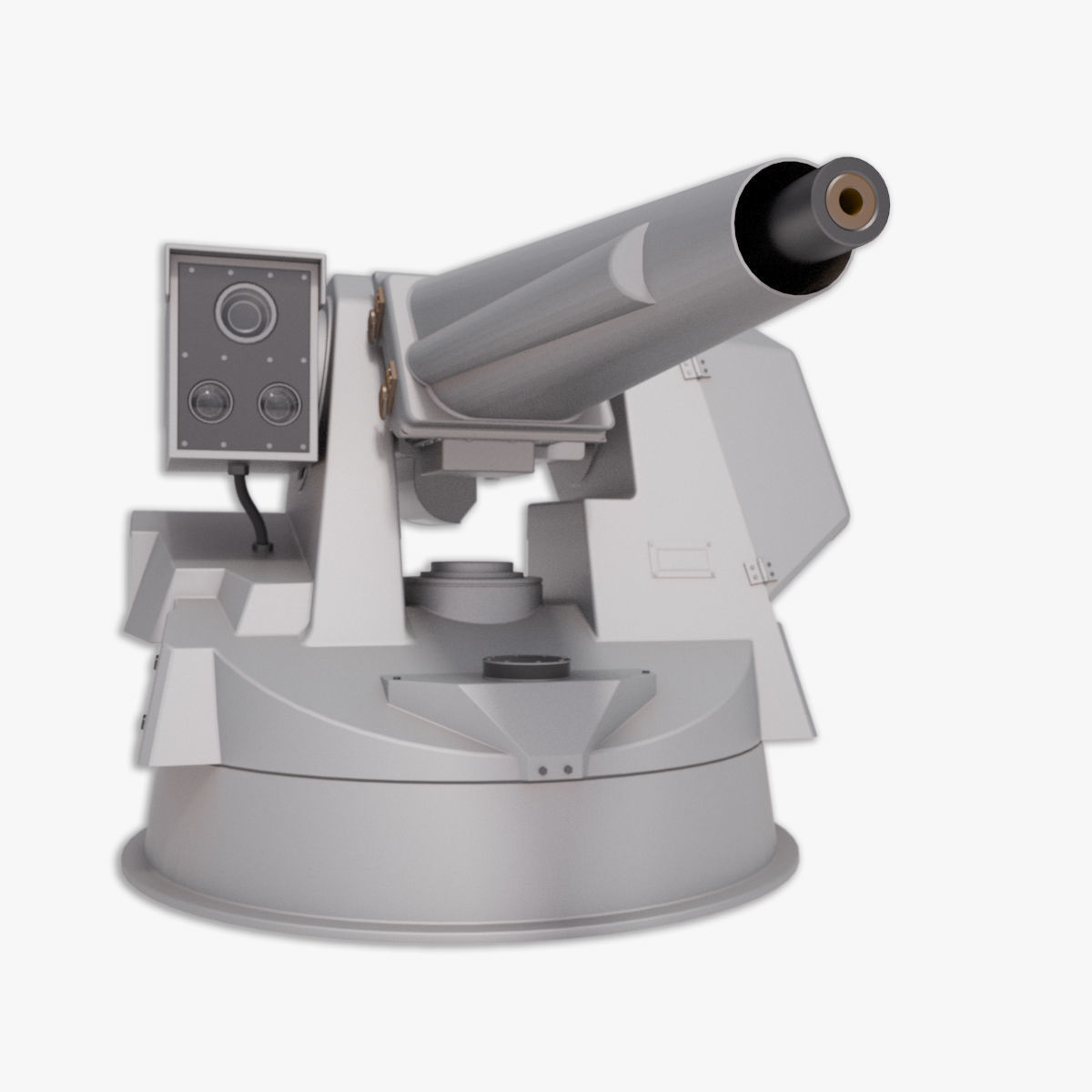 Hitrole naval gun 3D model | CGTrader
