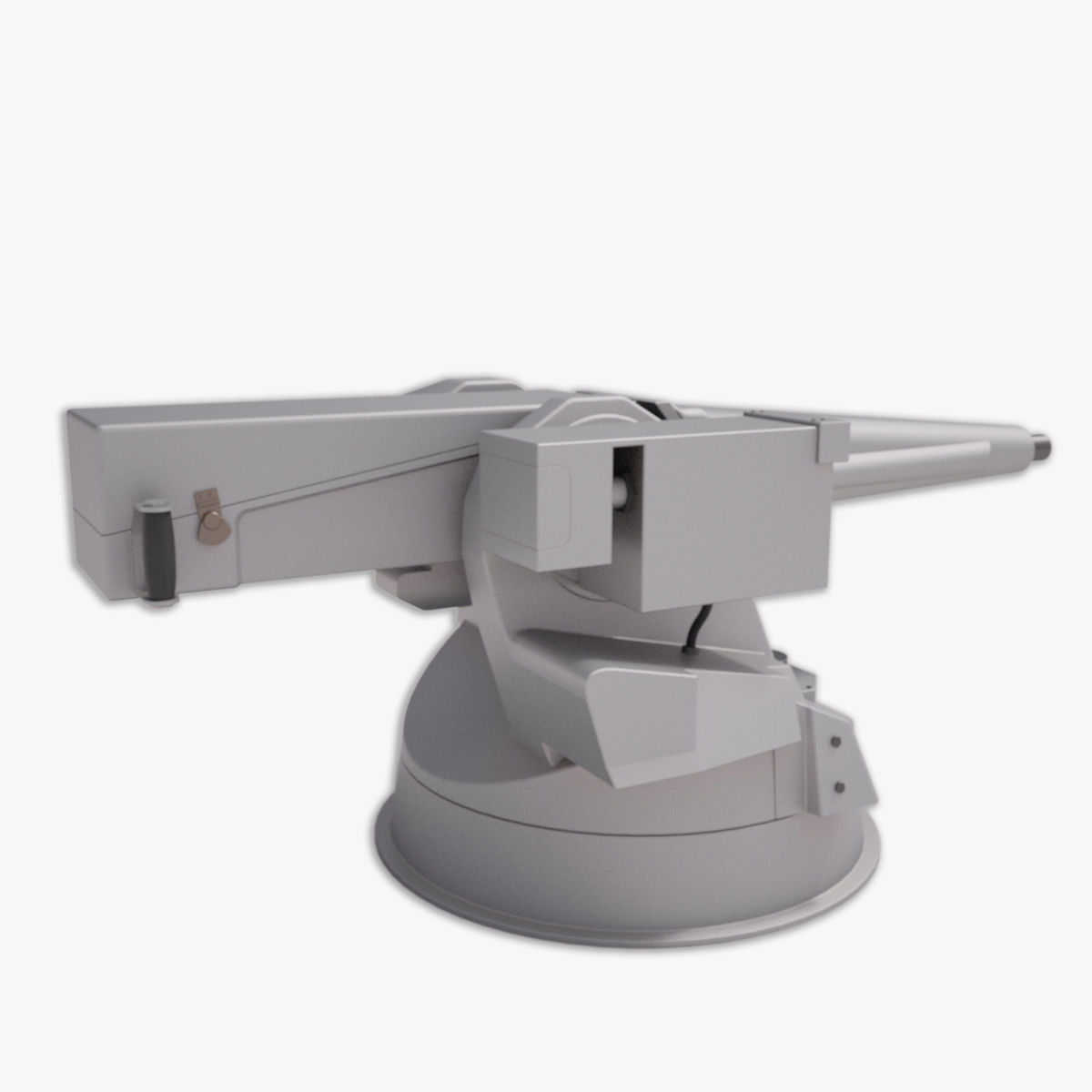 Hitrole naval gun 3D model | CGTrader