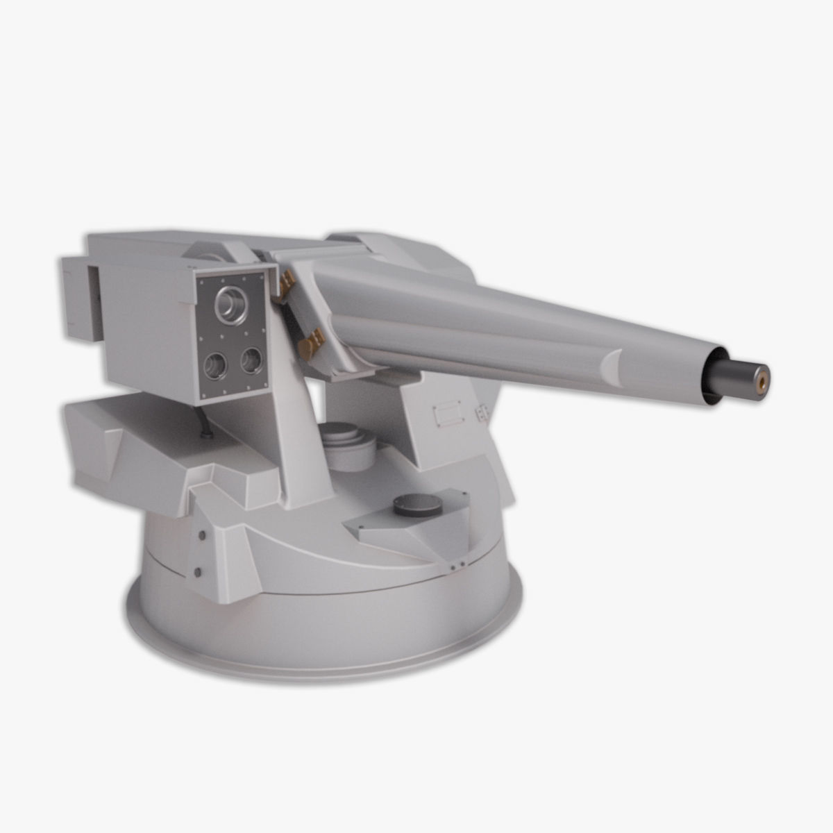 Hitrole naval gun 3D model | CGTrader