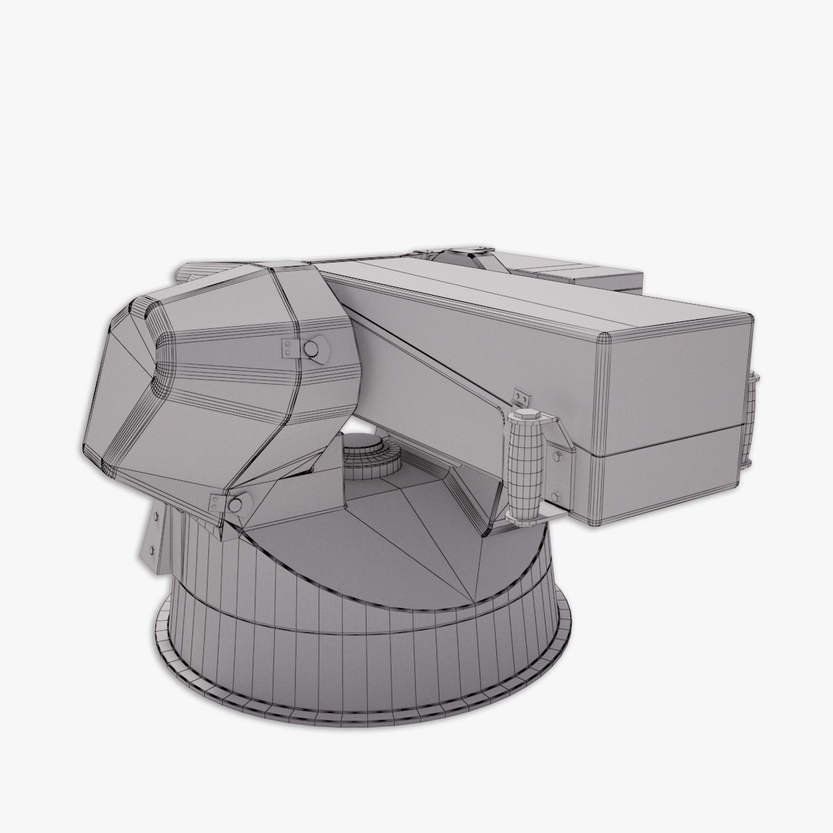 Hitrole naval gun 3D model | CGTrader