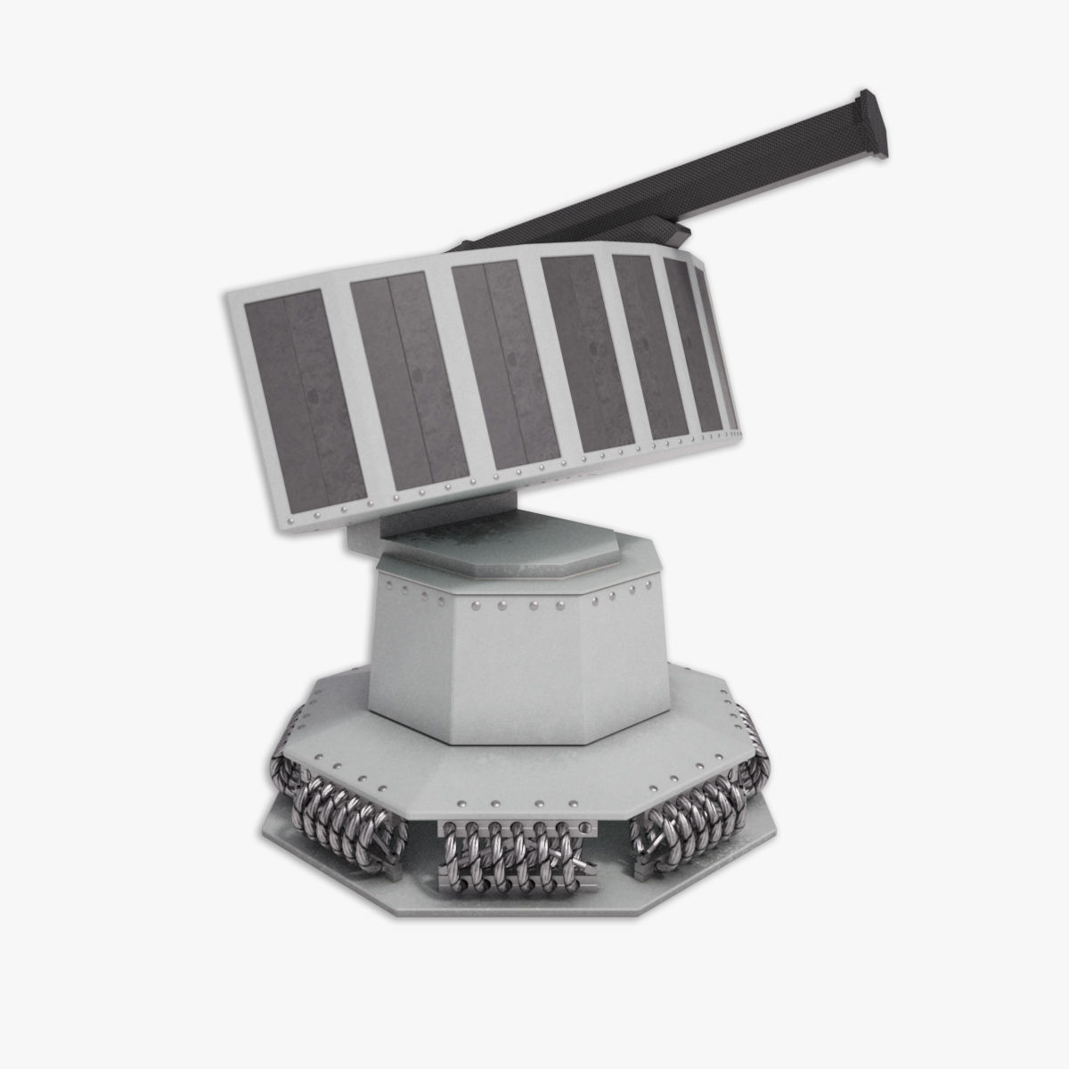 Rheinmetall Chaff decoy launcher 3D model | CGTrader
