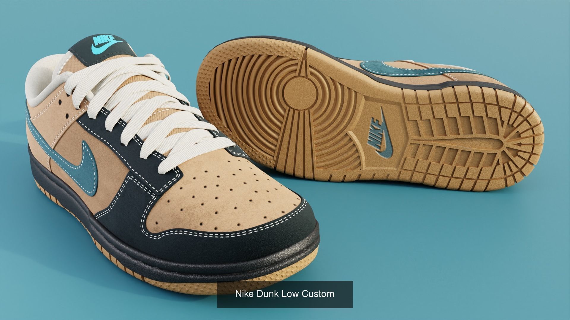 Nike Dunk Low 8 Pieces 3D Model Collection | CGTrader