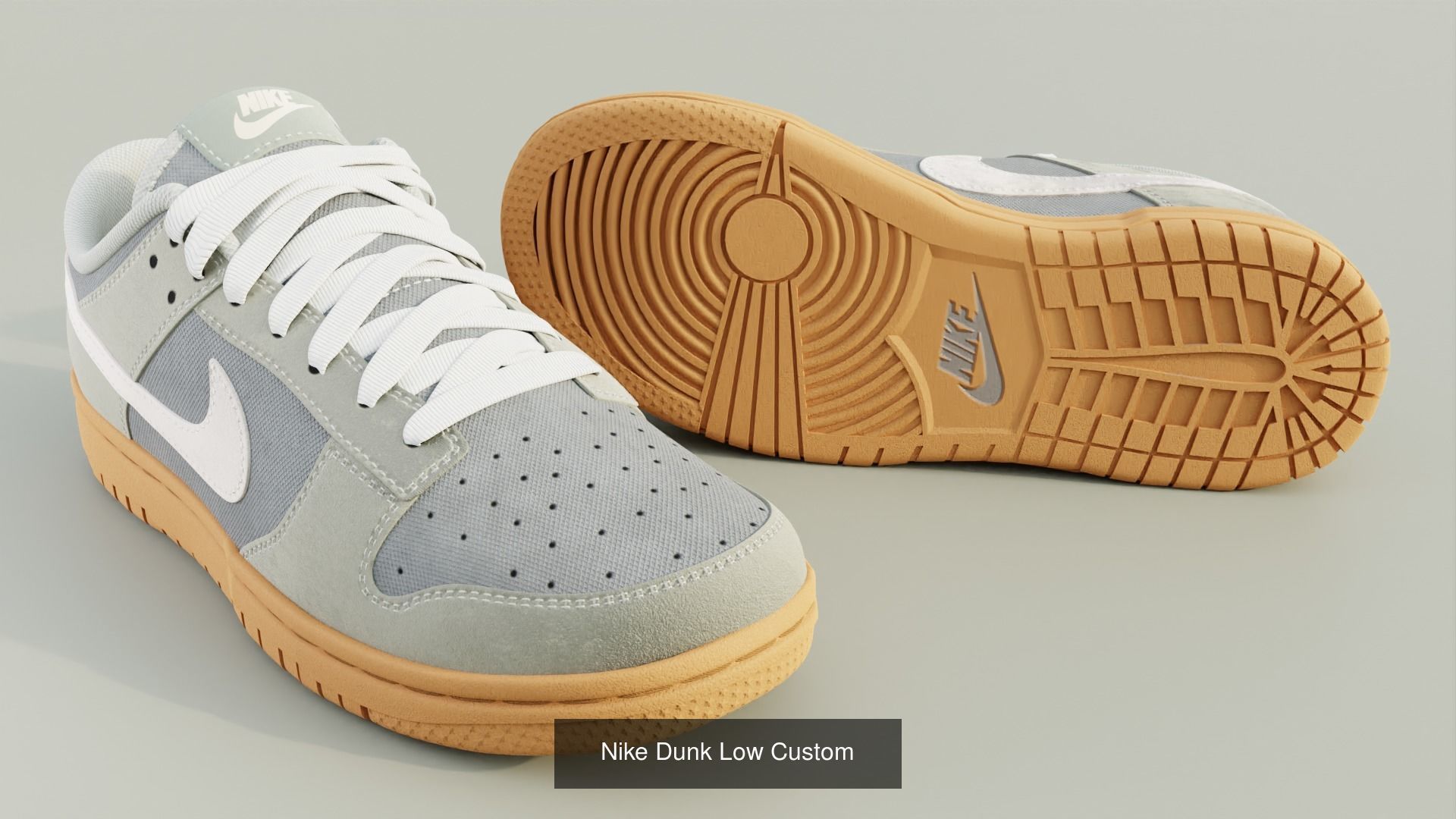 Nike Dunk Low 8 Pieces 3D Model Collection | CGTrader