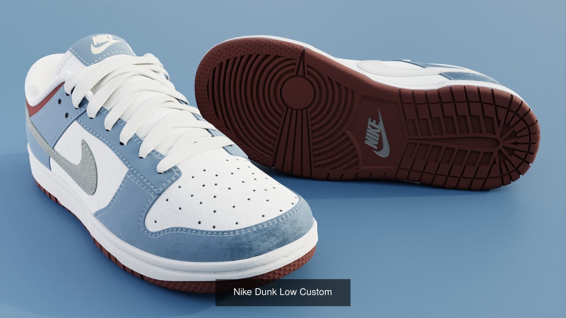 Nike Dunk Low 8 Pieces 3D Model Collection | CGTrader