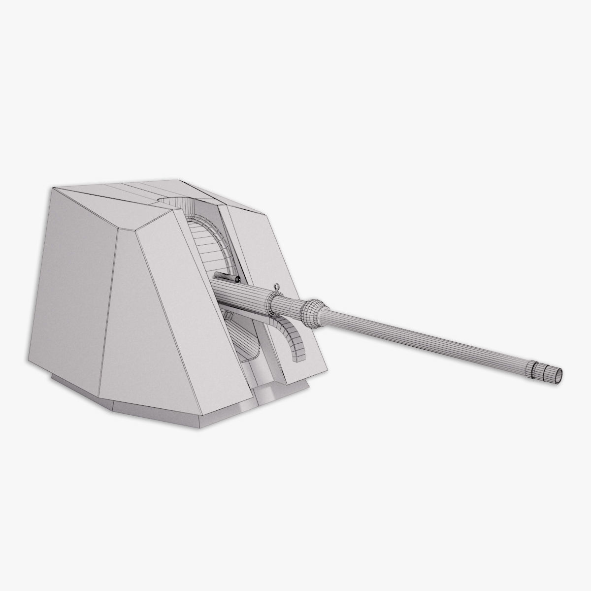 76MM OTO Melara super rapid stealth 3D model | CGTrader