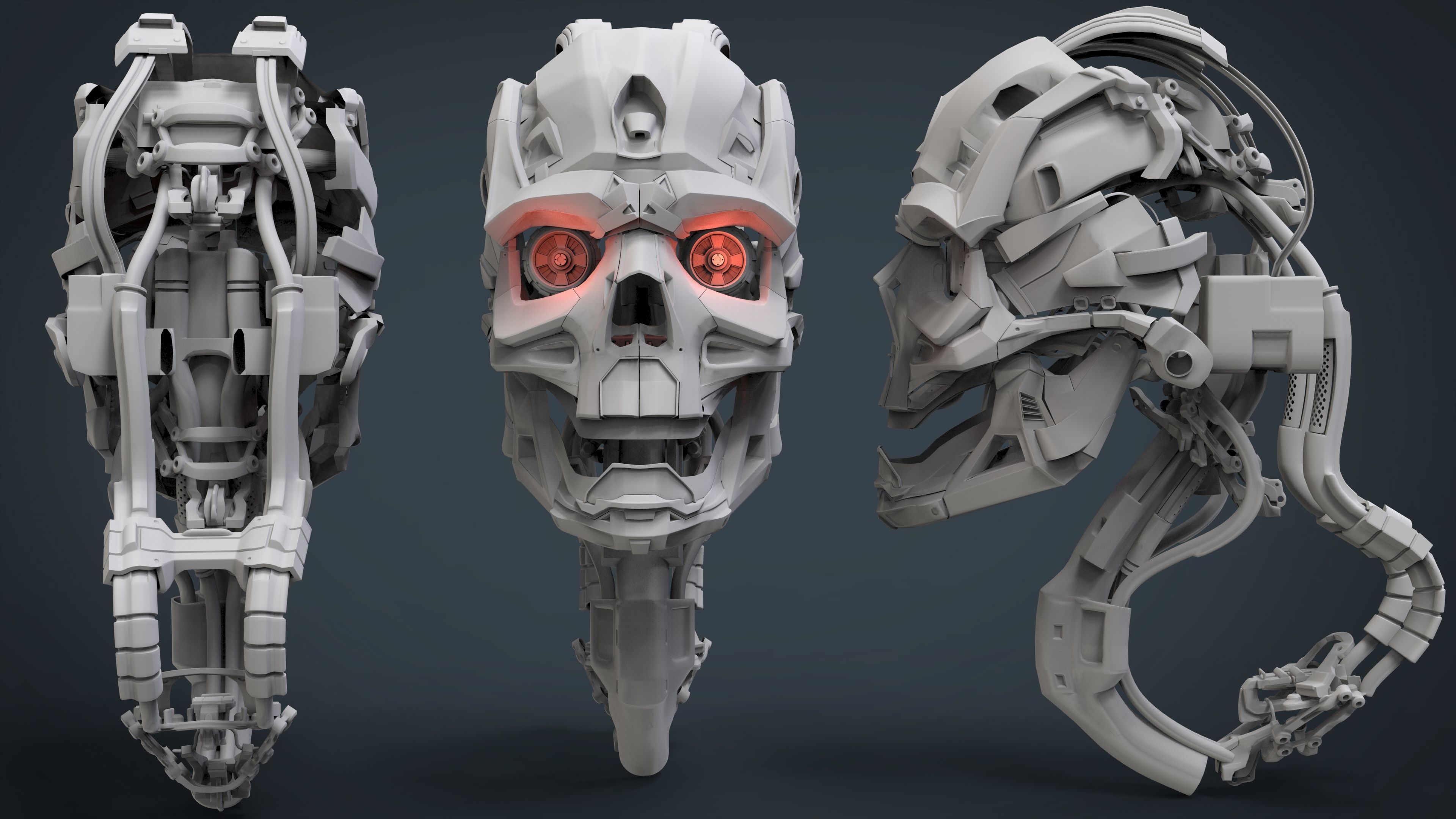 3D Robot Skull 3D model | CGTrader