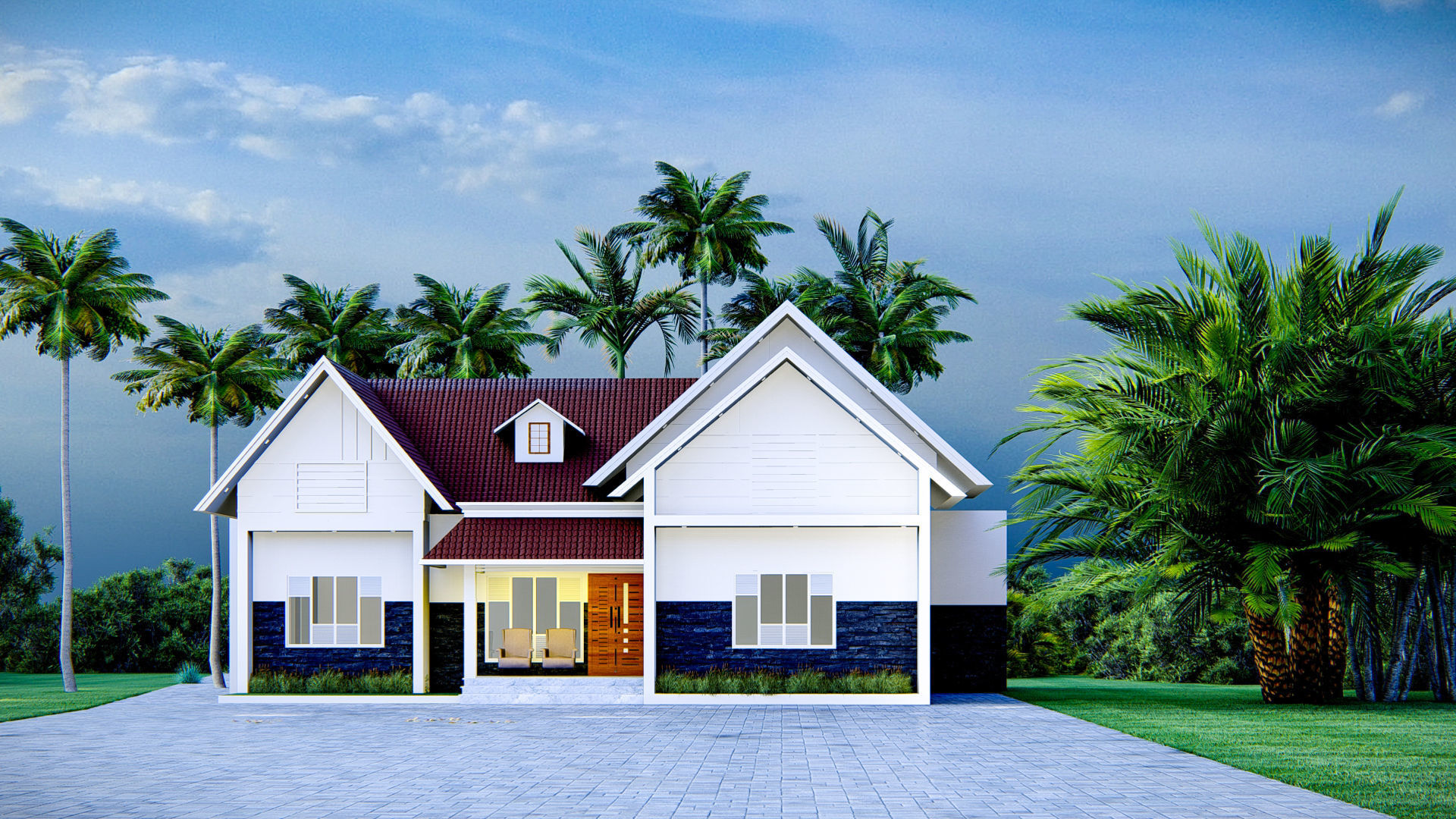 LUMION 10 SCENE PACK SKETCHUP COLONIAL STYLE HOME 3D DESIGN 3D model ...