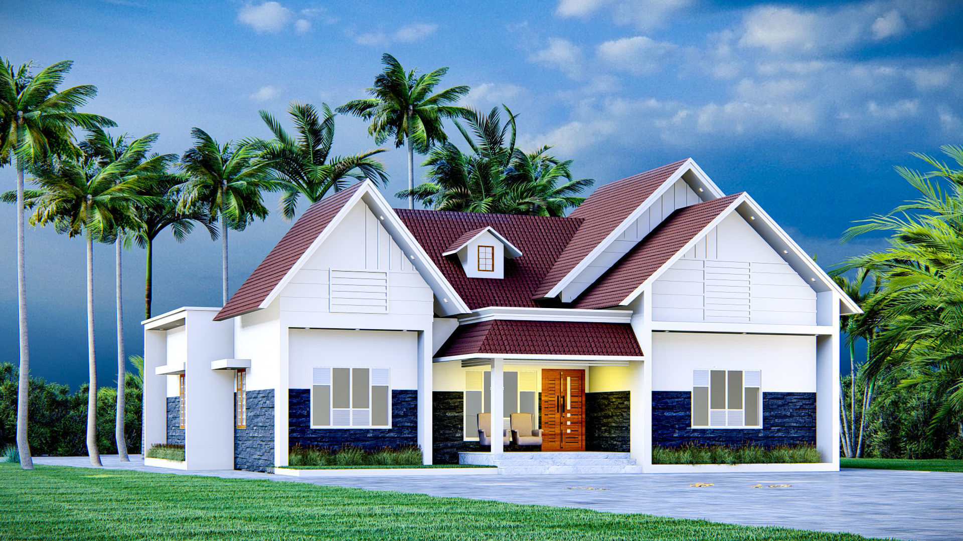 LUMION 10 SCENE PACK SKETCHUP COLONIAL STYLE HOME 3D DESIGN 3D model ...