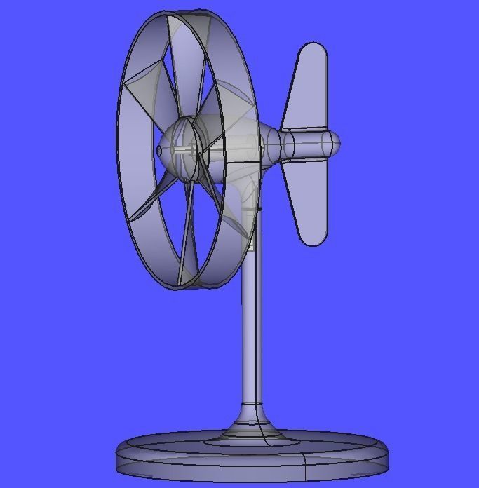 Wind turbine 200mm free 3D model 3D printable | CGTrader