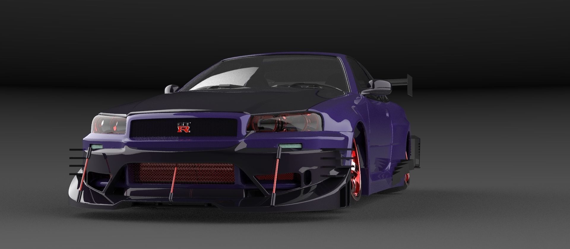 GT R34 3D model | CGTrader