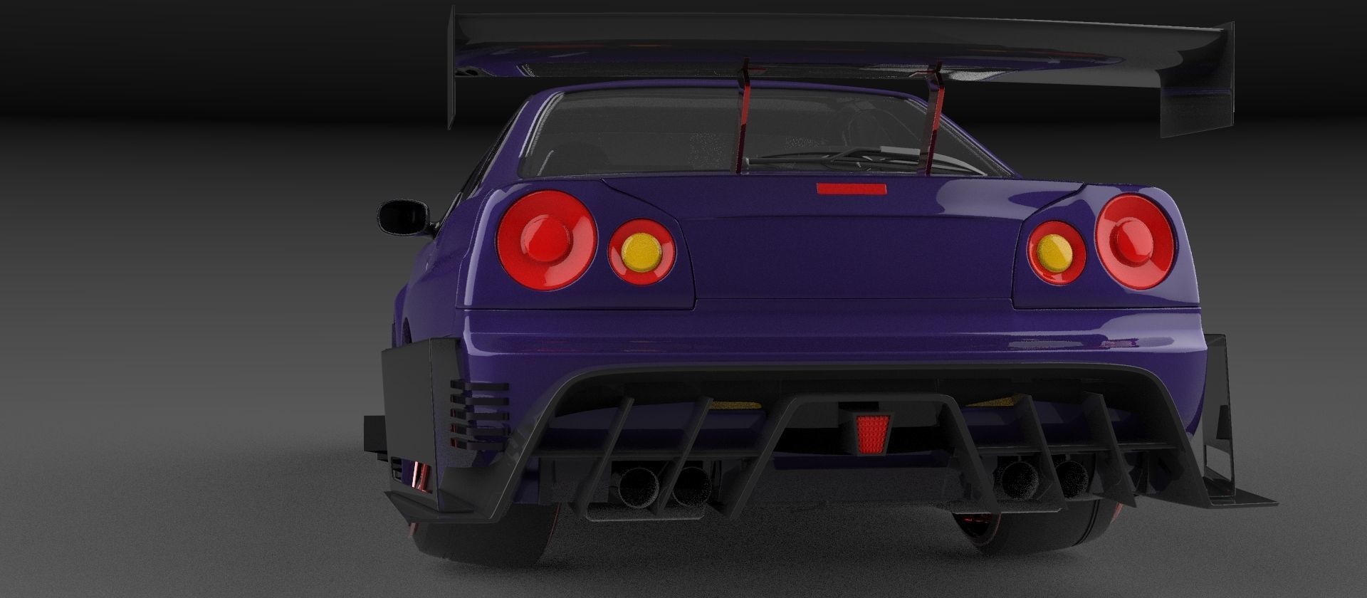 GT R34 3D model | CGTrader