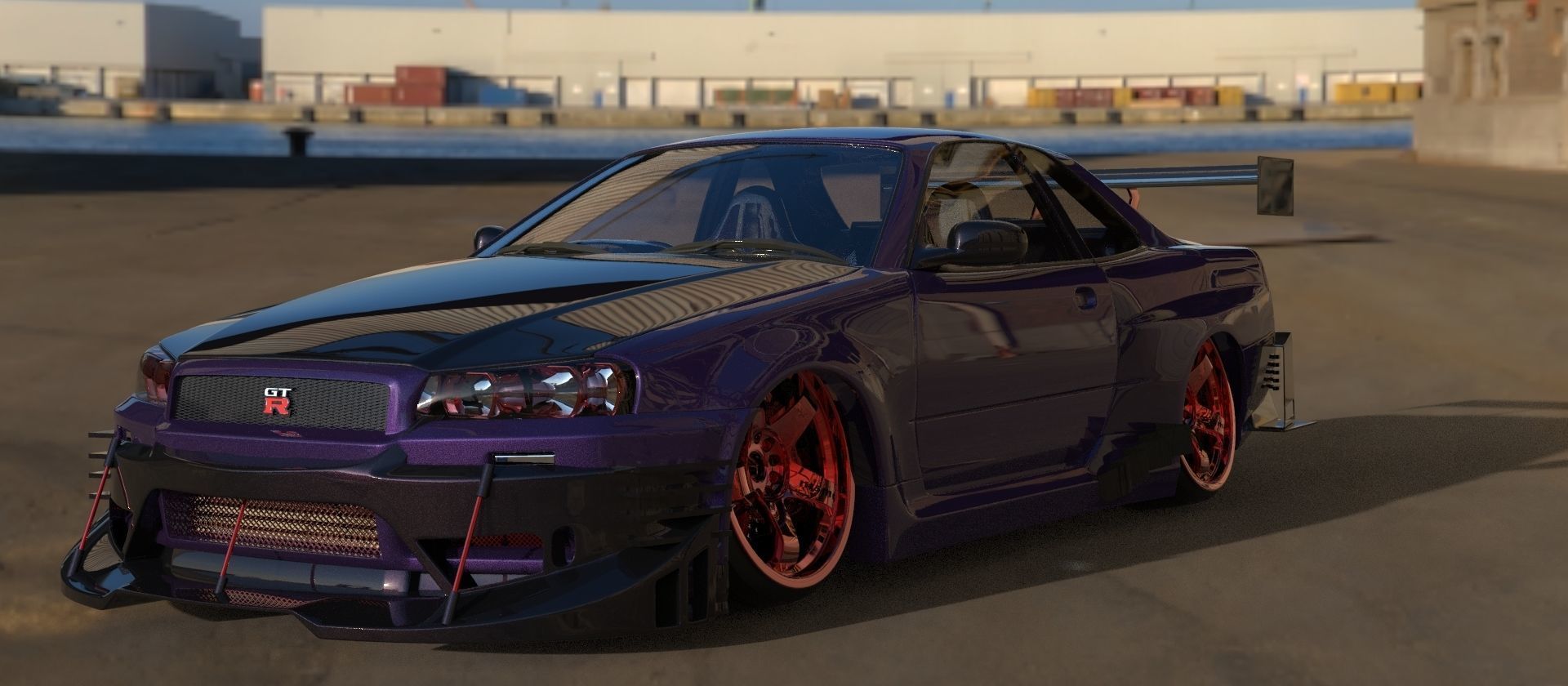 GT R34 3D model | CGTrader