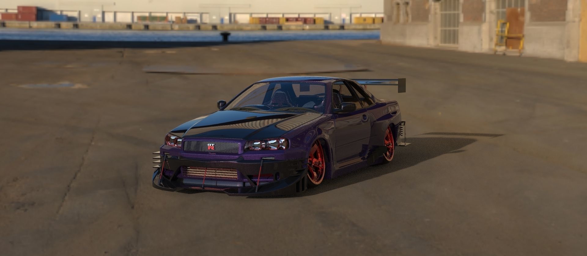 GT R34 3D model | CGTrader