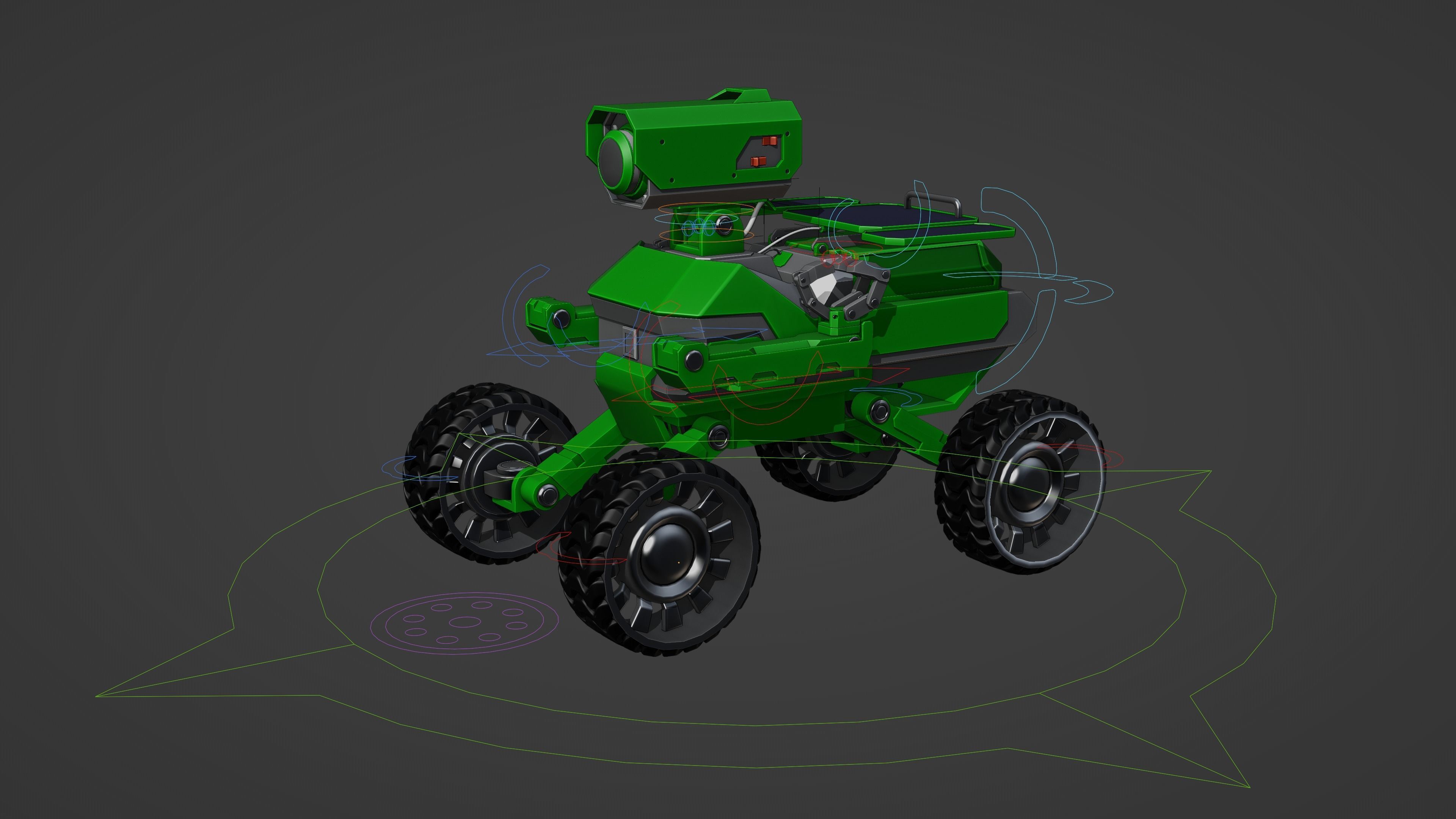 3D model Mars Curiosity Rover VR / AR / low-poly | CGTrader