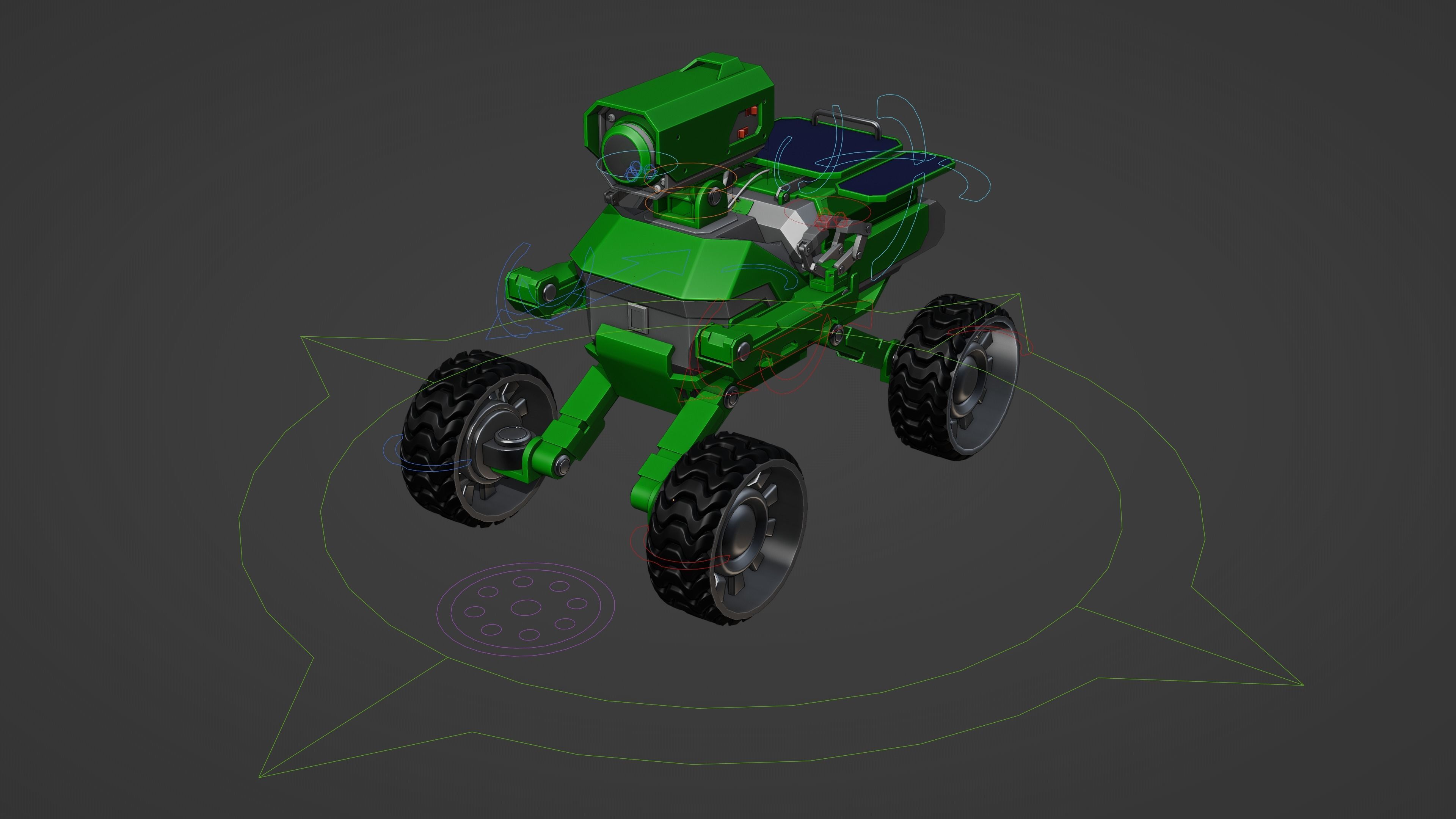 3D model Mars Curiosity Rover VR / AR / low-poly | CGTrader