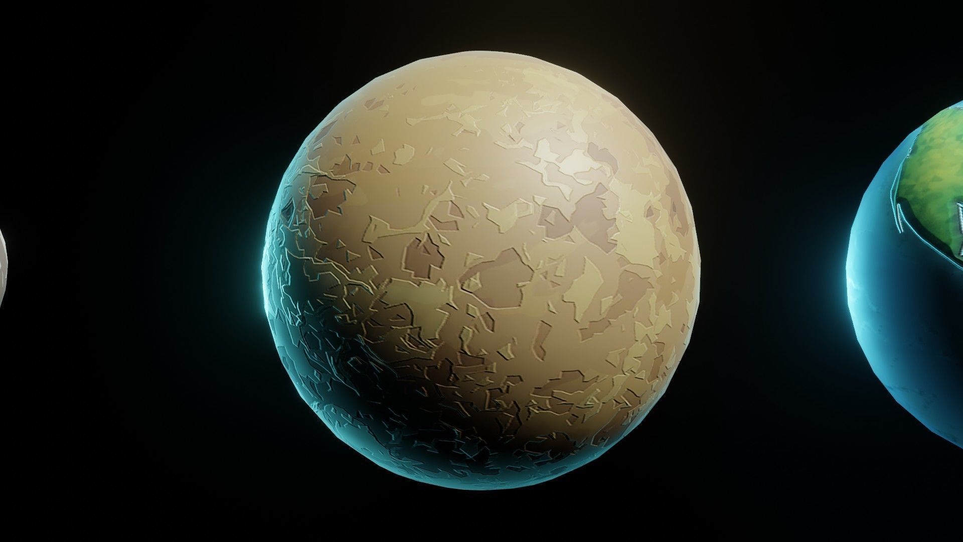 3D model Stylized Solar System 3D Model 2k 4k 8k Textures VR / AR / low ...