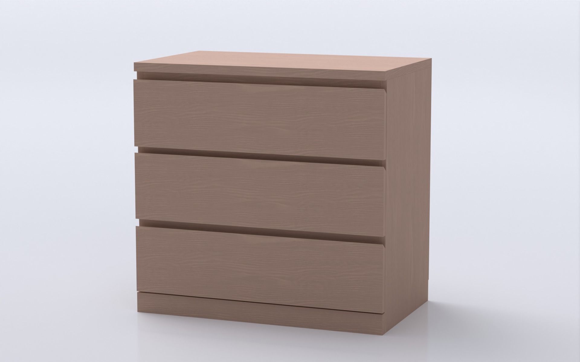 3D model Ikea Malm drawers commode family VR / AR / low-poly | CGTrader