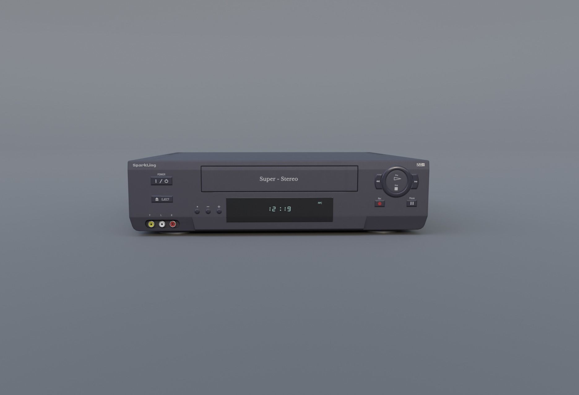 3D model Realistic VHS Awesome VCR Videotape Player VR / AR / low-poly ...