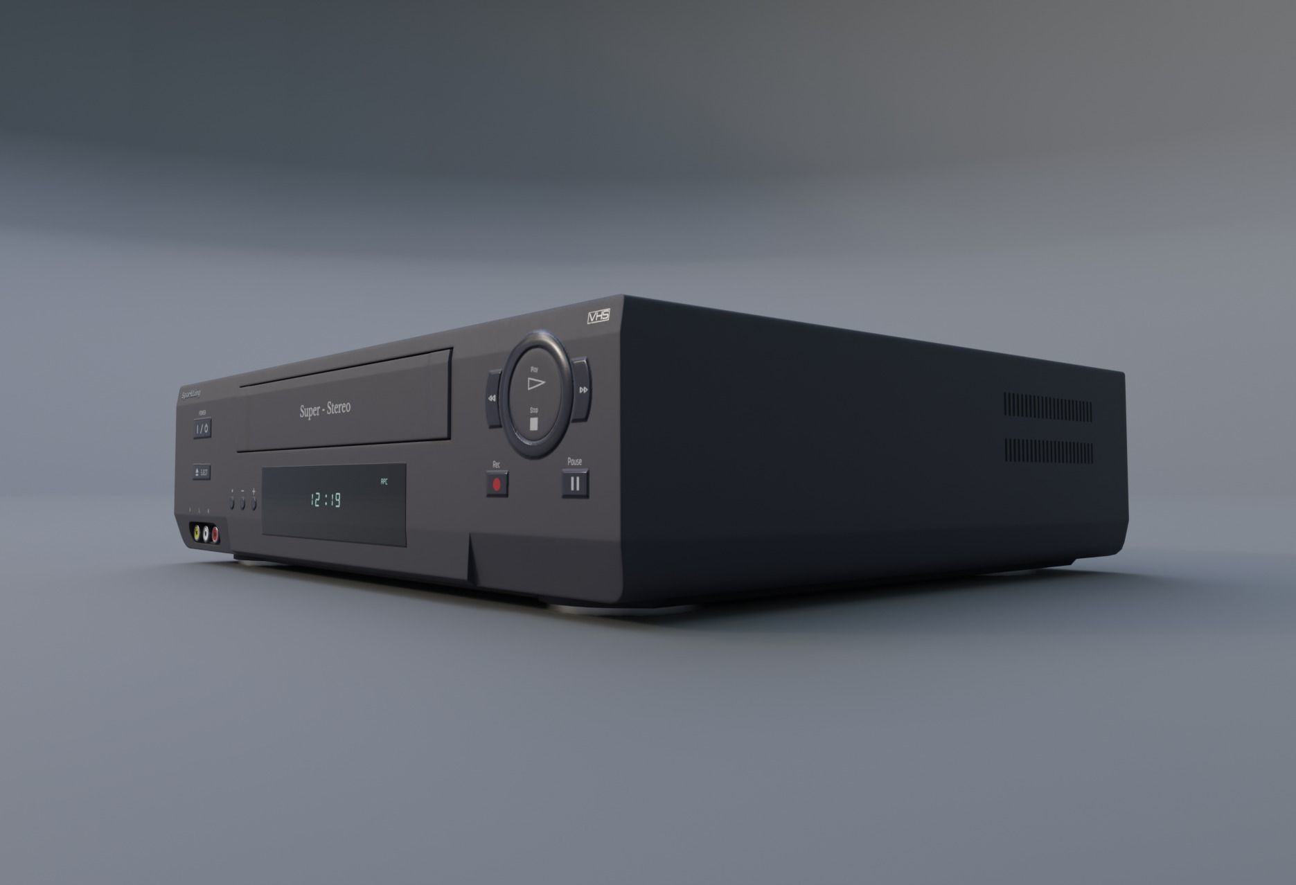 3D model Realistic VHS Awesome VCR Videotape Player VR / AR / low-poly ...