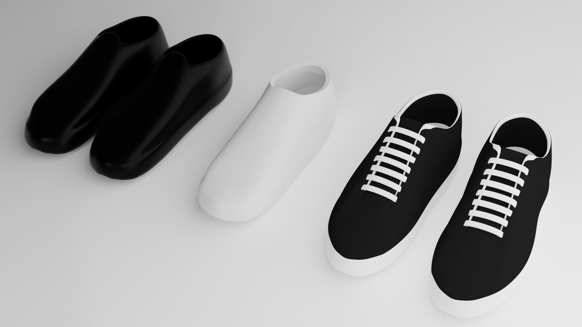 Simple Basic Shoes 3D model free 3D model | CGTrader