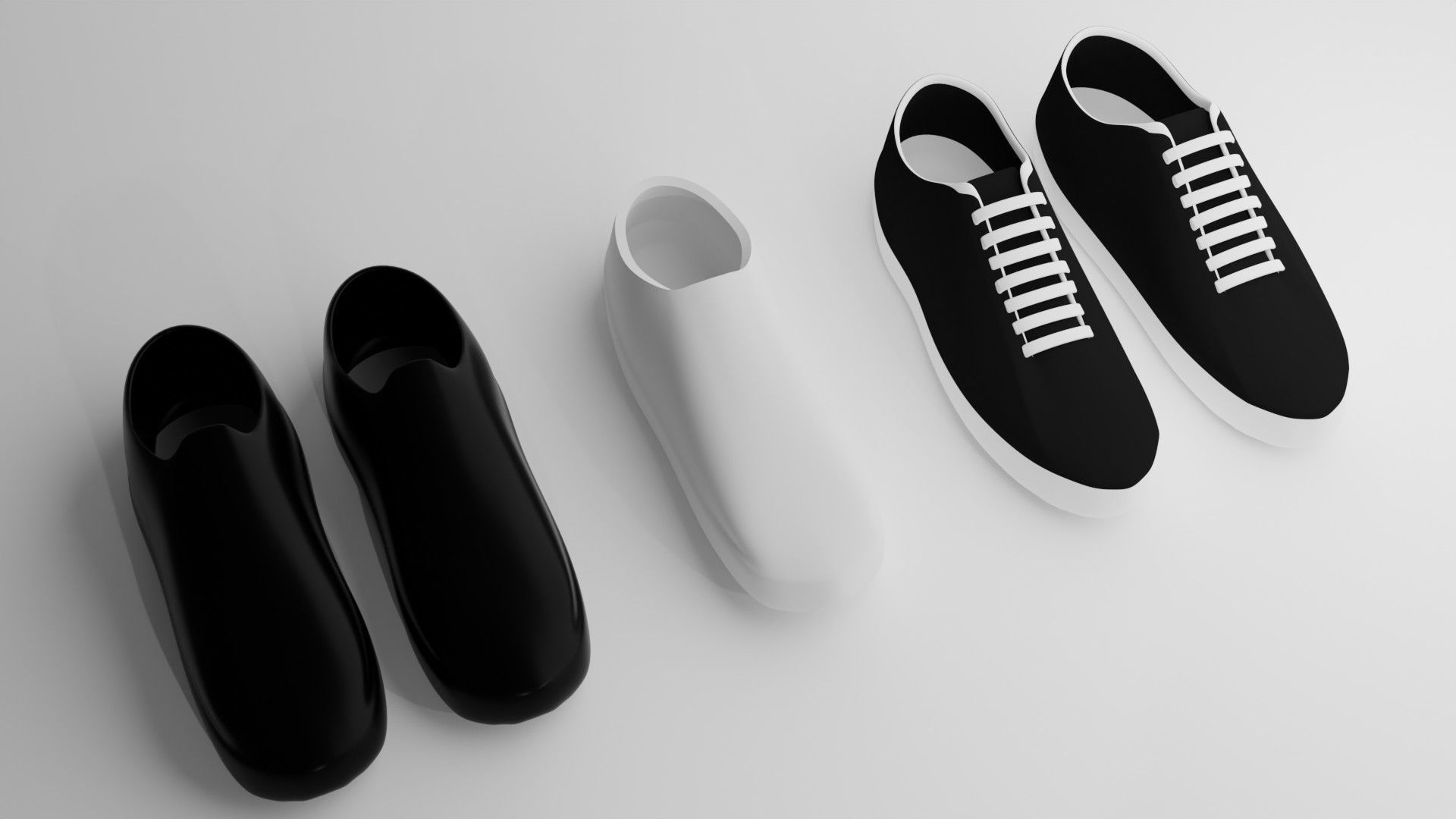 Simple Basic Shoes 3D model free 3D model | CGTrader