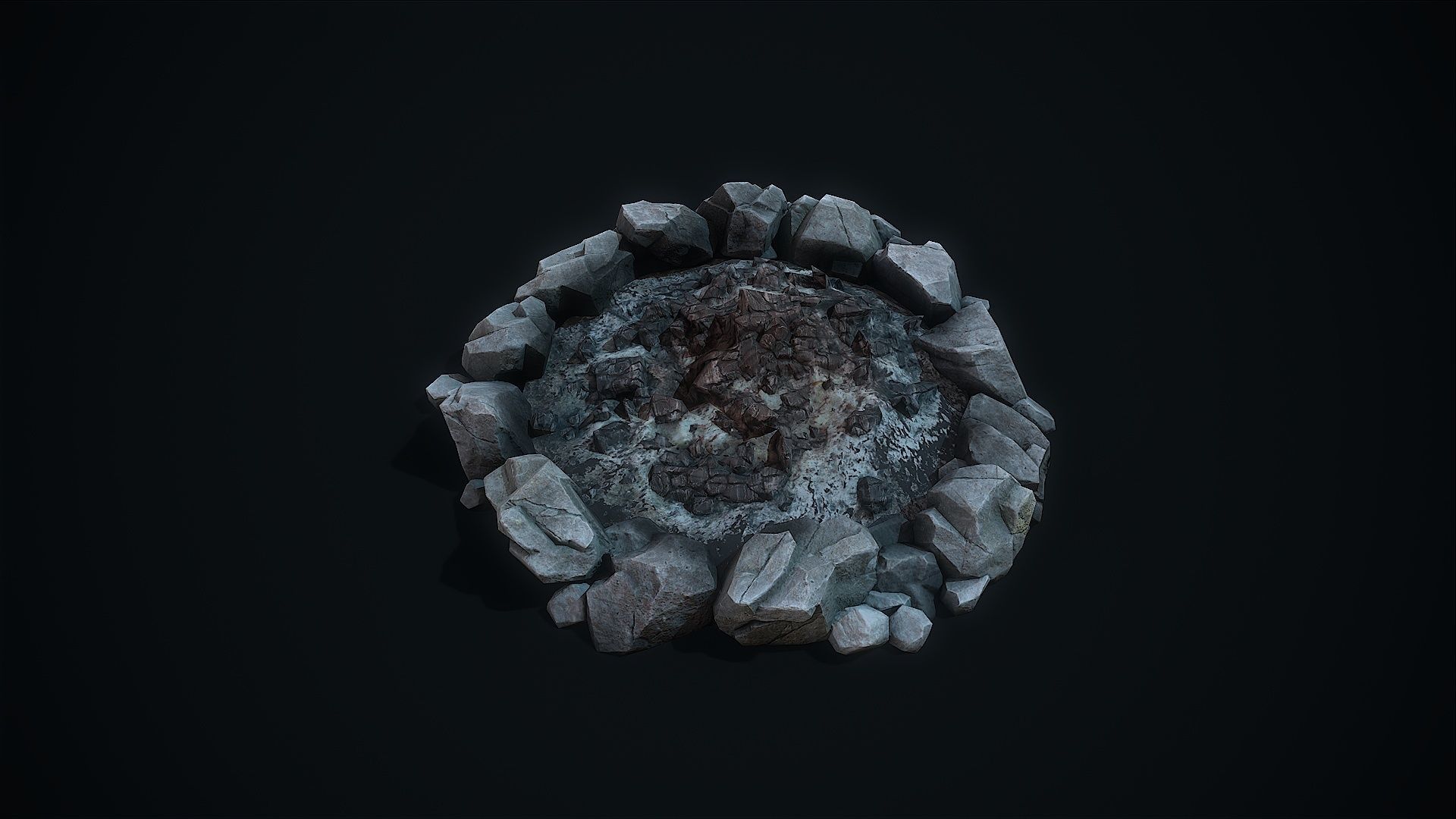 3D model Camping bonfire VR / AR / low-poly | CGTrader