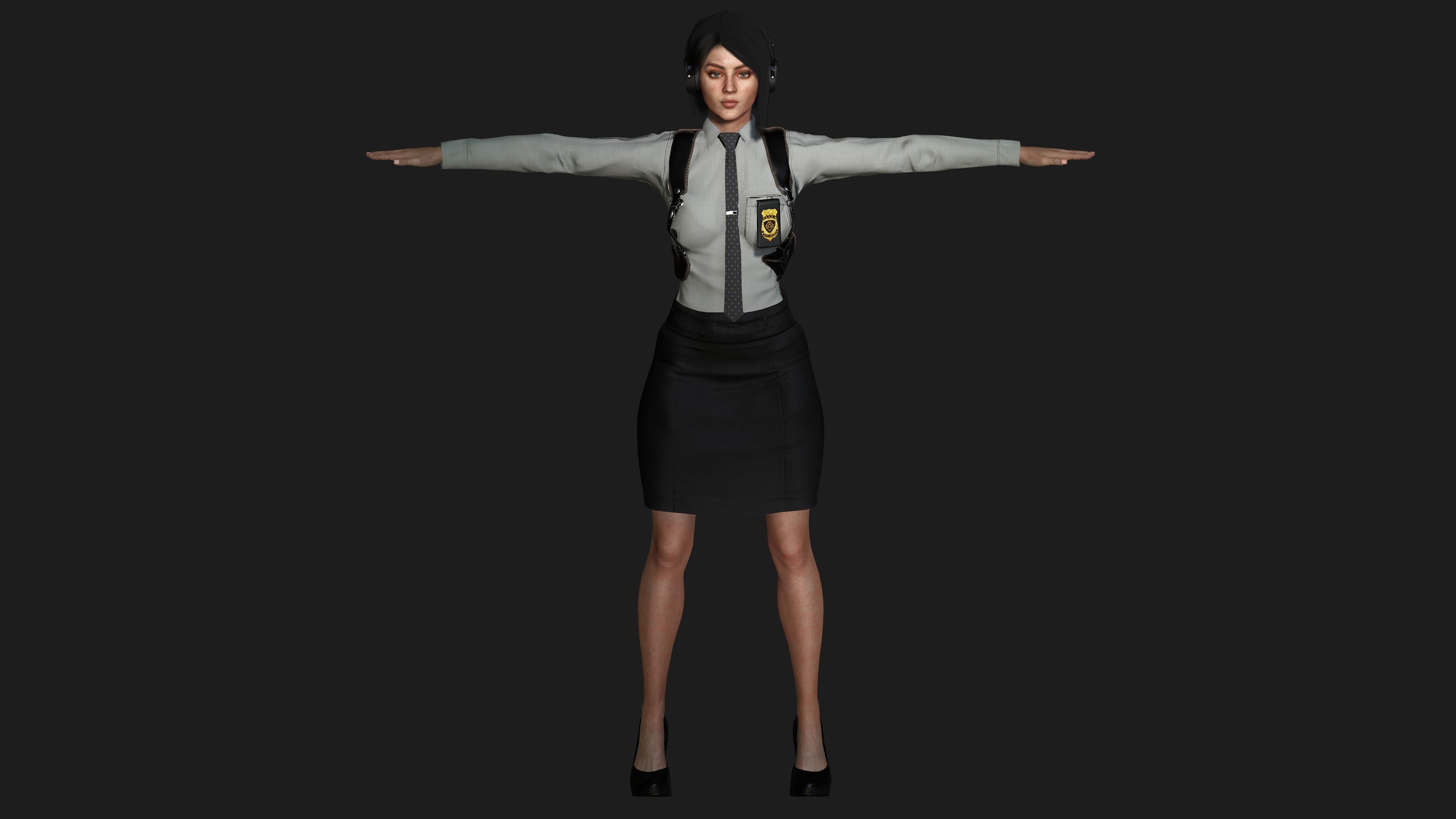 3D model AAA 3D REALISTIC CHARACTER -POLICEMAN AND POLICEWOMAN GAME ...