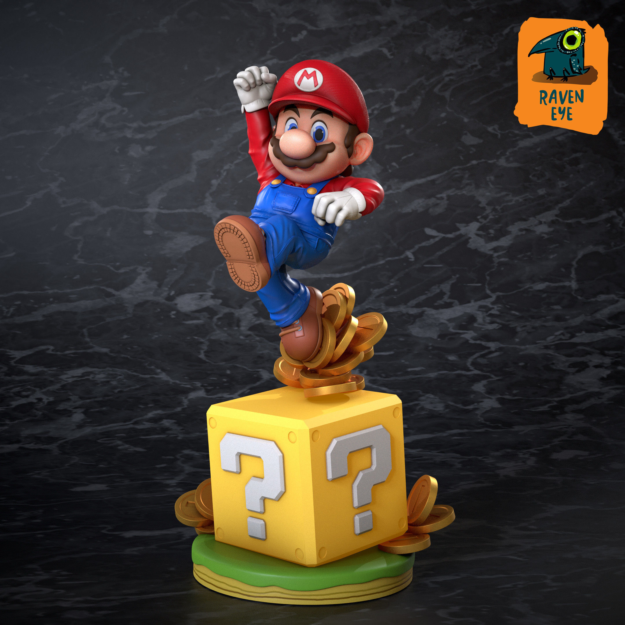 Mario from Super Mario animation 3D model 3D printable | CGTrader