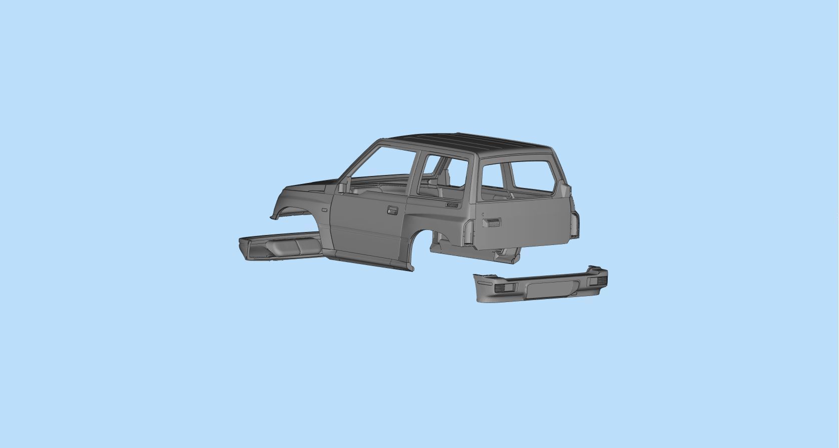 Printable body car Geo Tracker Sidekick Santana Vitara 3D model 3D ...