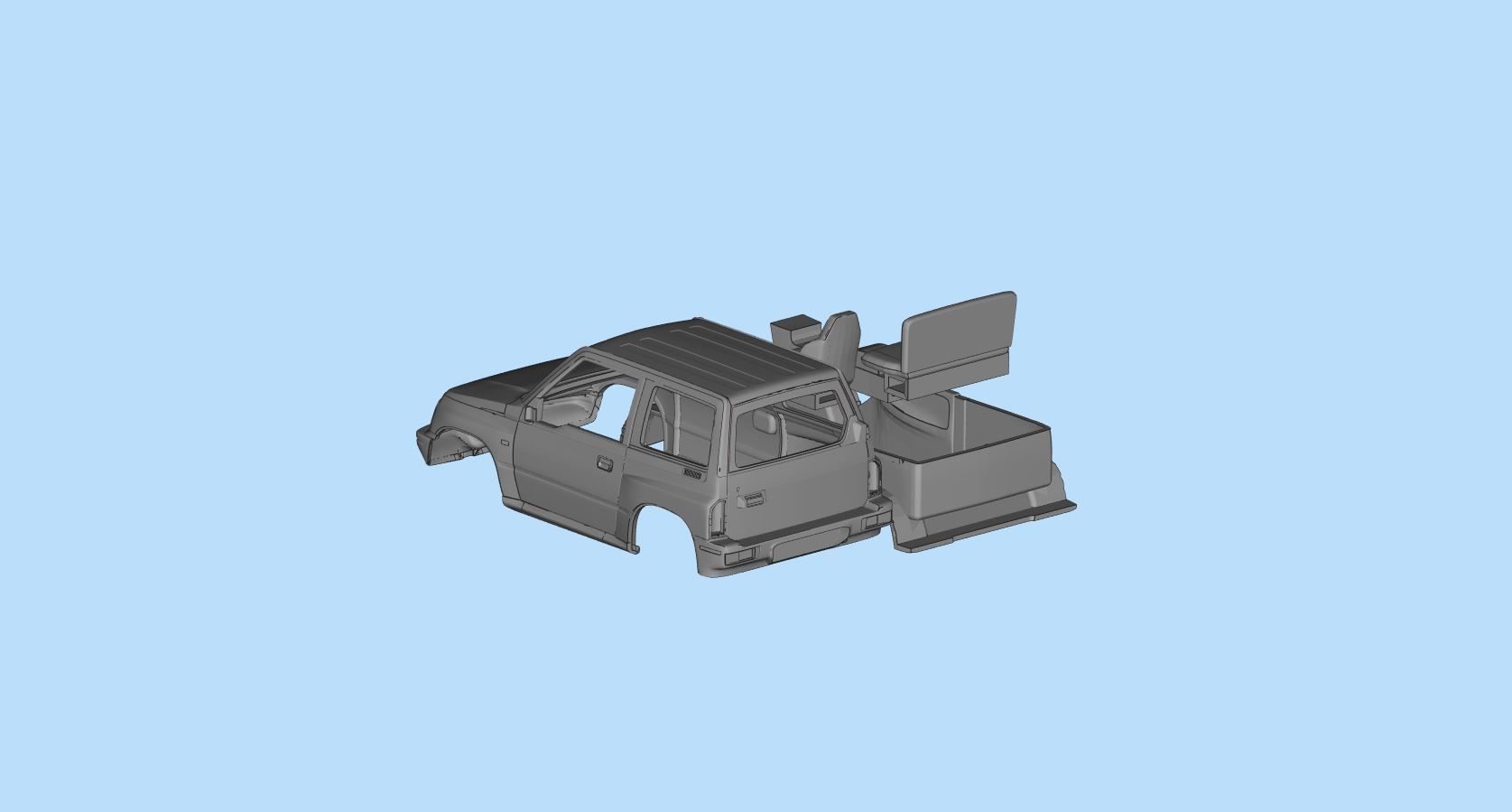 Printable body car Geo Tracker Sidekick Santana Vitara 3D model 3D ...