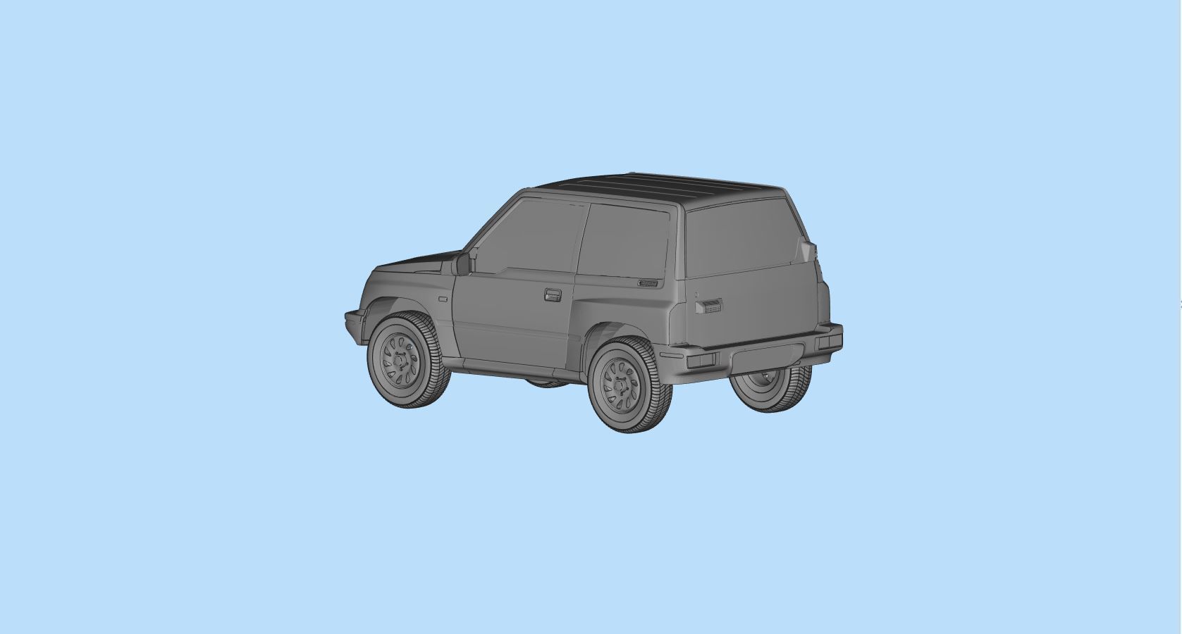 Printable body car Geo Tracker Sidekick Santana Vitara 3D model 3D ...