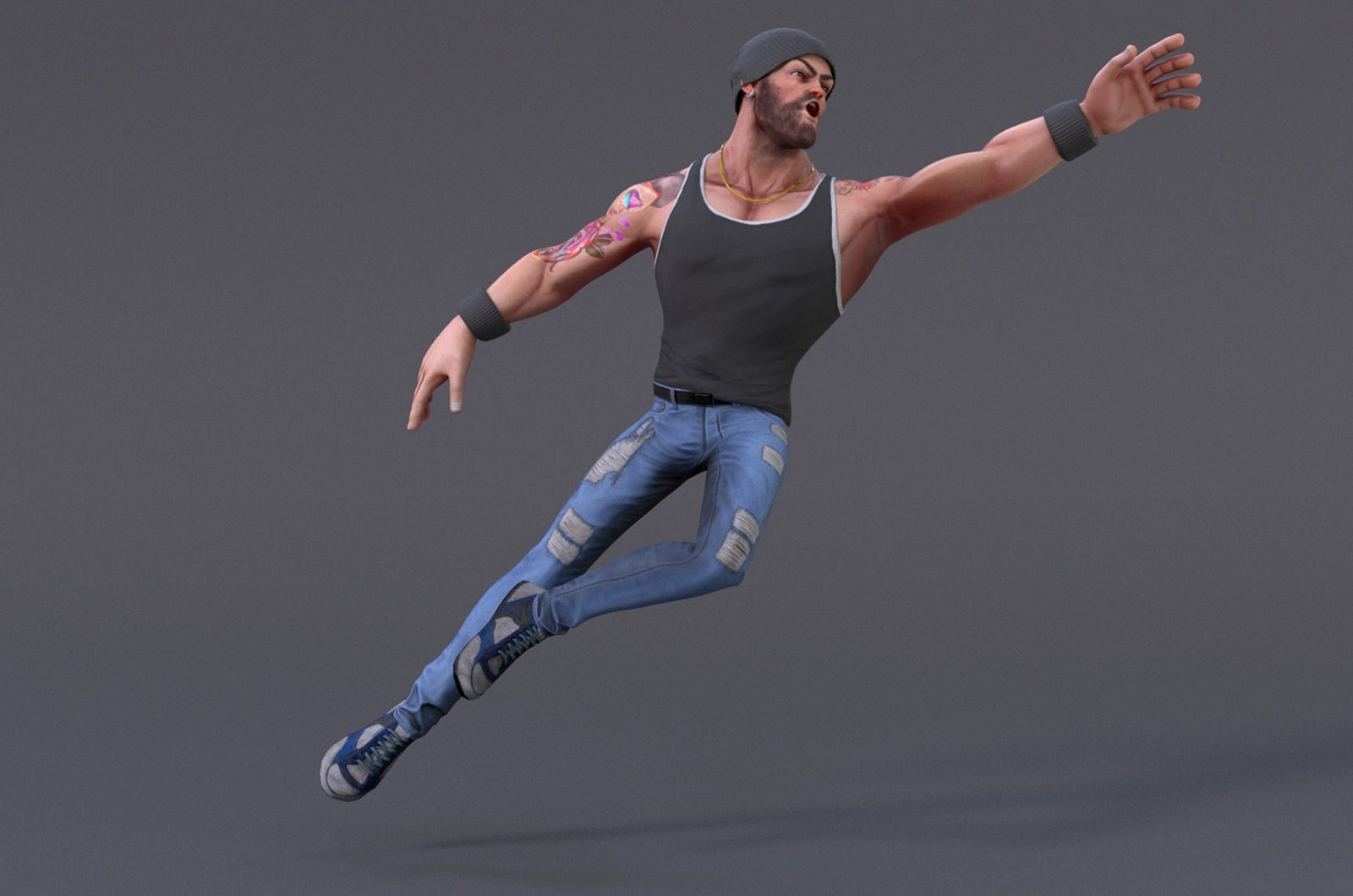 3D model James Cartoon Rig V2 VR / AR / low-poly | CGTrader