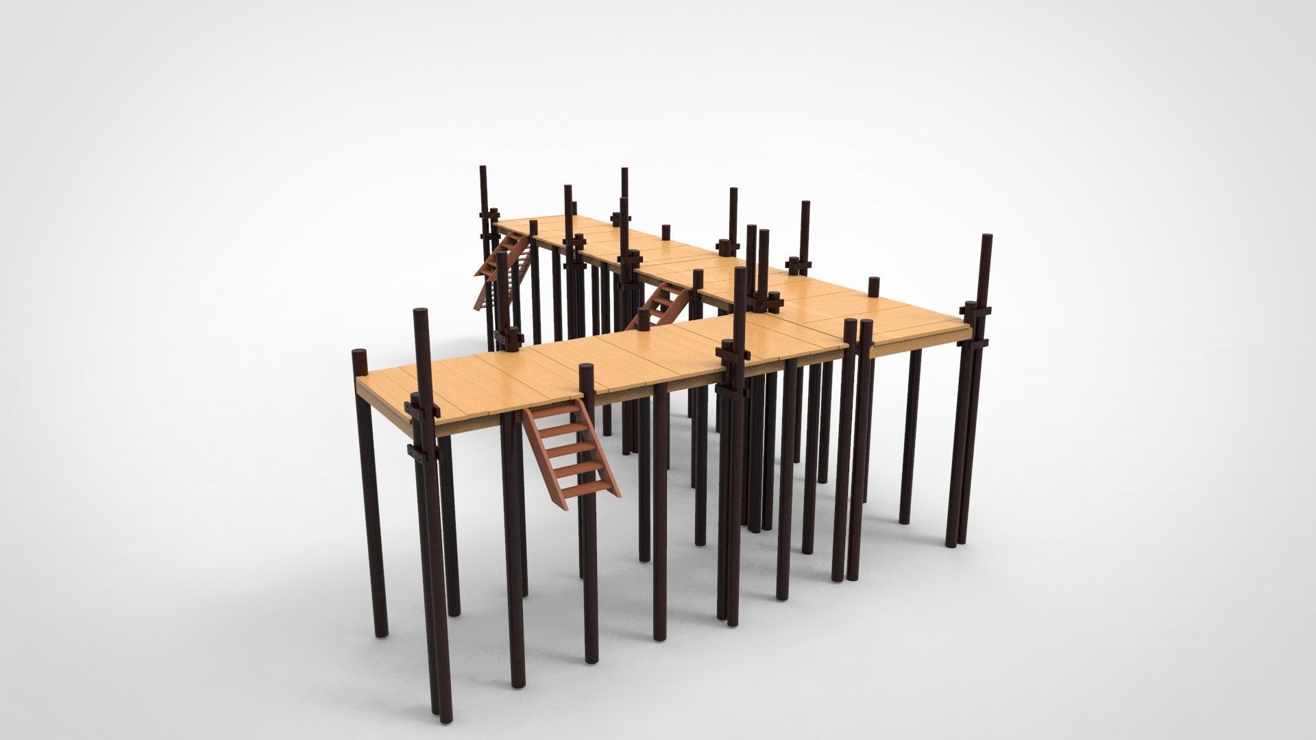 3D model traditional jetty harbor VR / AR / low-poly | CGTrader