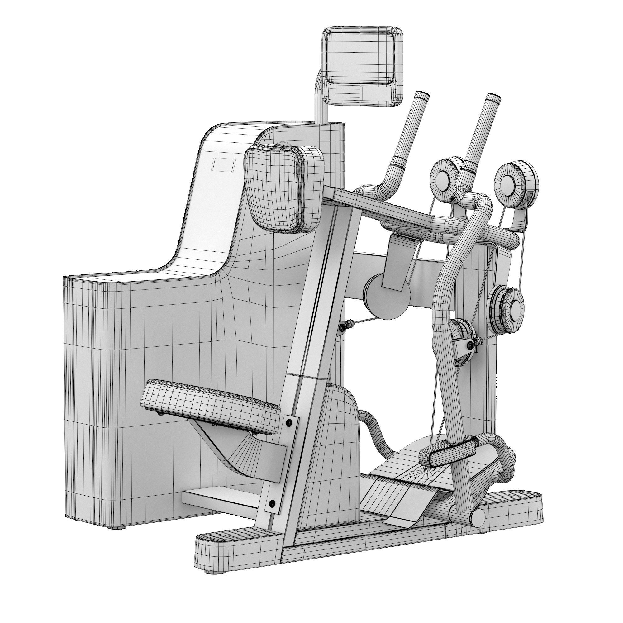 Biostrength Low Row 3D model | CGTrader