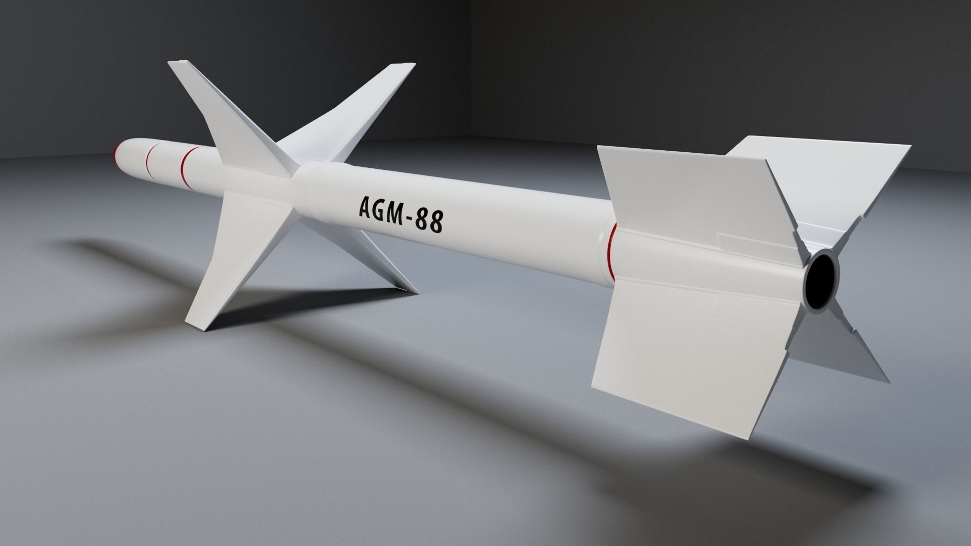 AGM-88 Missile 3D model | CGTrader