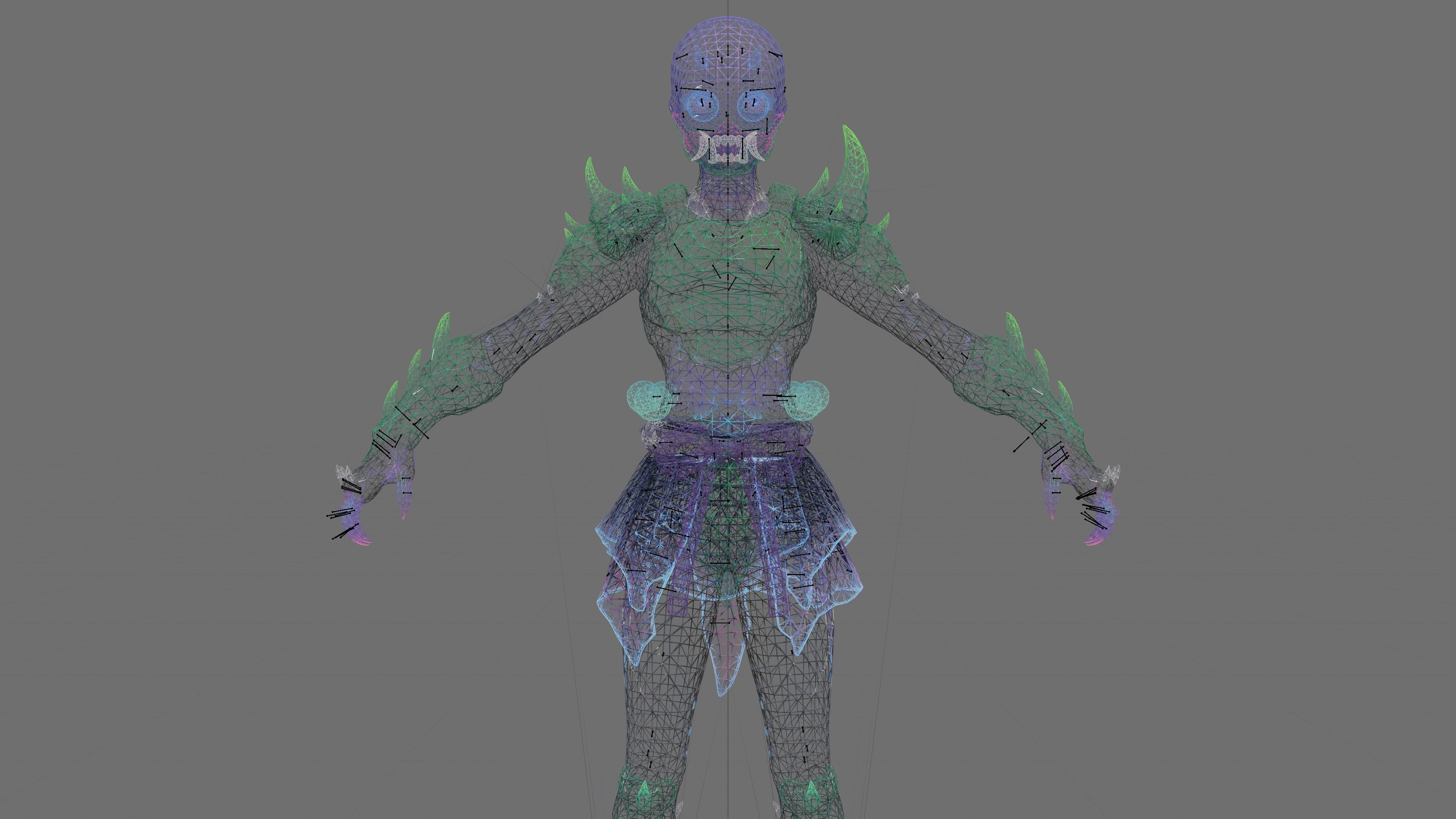 Mystic Skin Rigged 3D model rigged | CGTrader