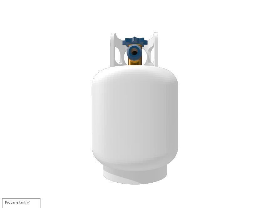 Propane Tank one tenth 3D model 3D printable | CGTrader