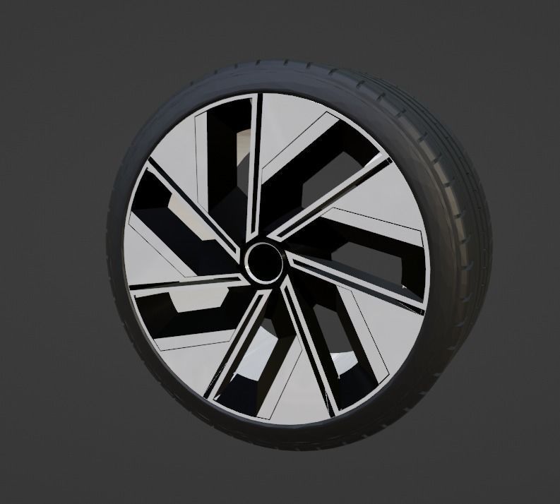 3D model Volvo wheel VR / AR / low-poly | CGTrader