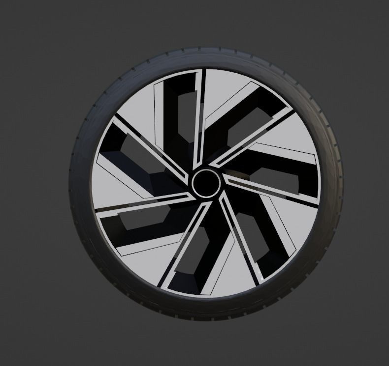 3D model Volvo wheel VR / AR / low-poly | CGTrader