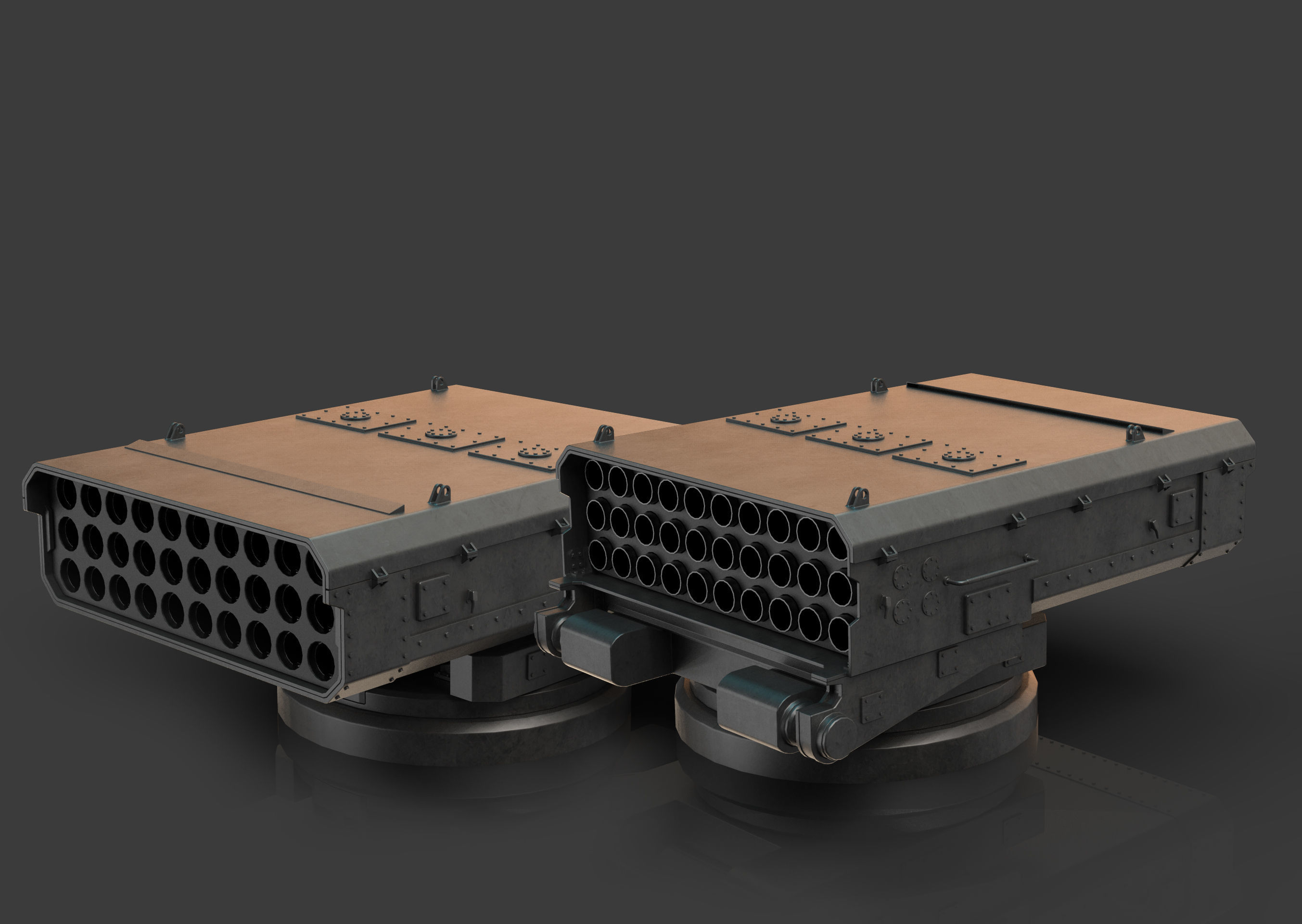 sci-fi missile launcher L-30 3D model | CGTrader