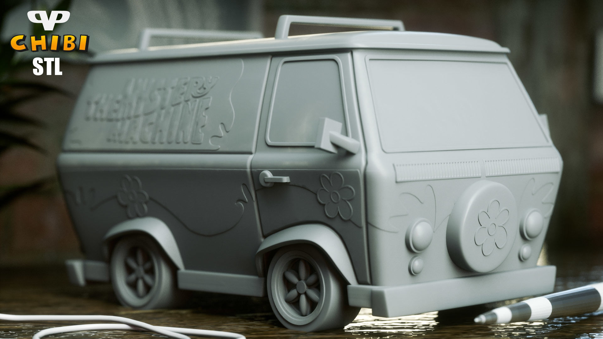 Mystery Machine STL for 3D Printing ChibiSTL 3DXM 3D model 3D printable ...