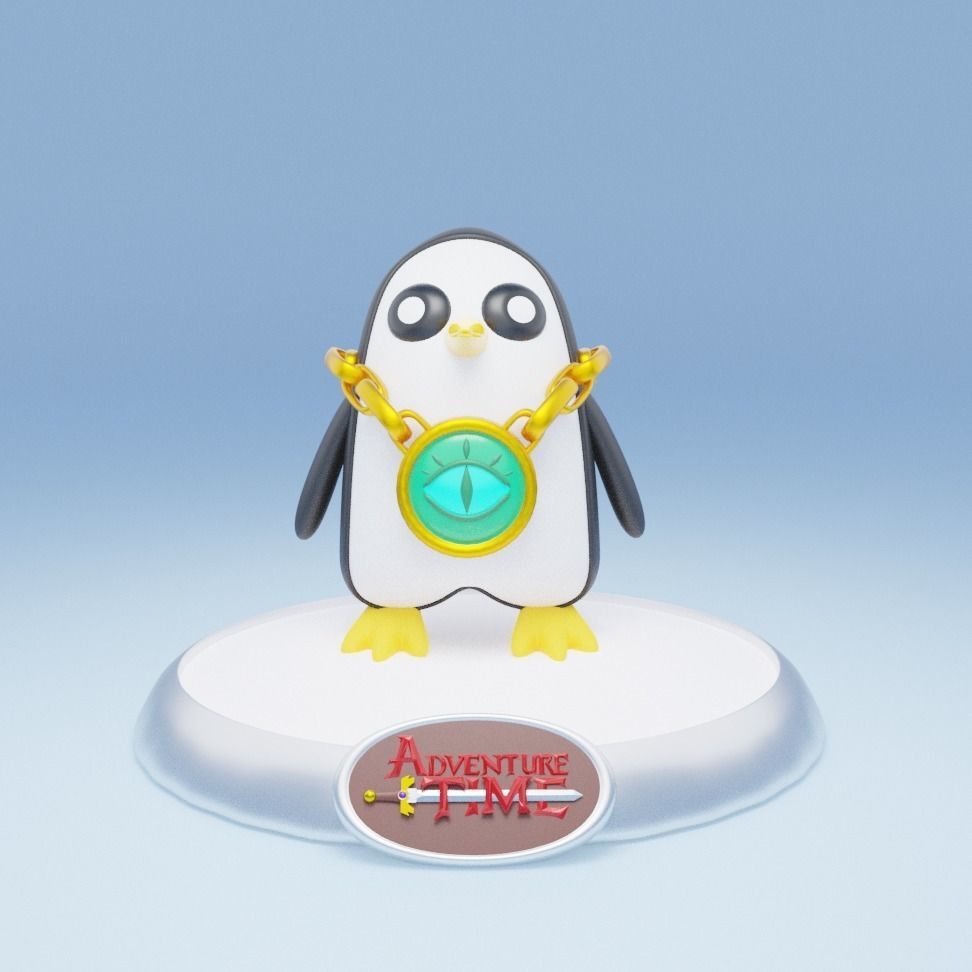 Gunter - Adventure Time printable model 3D print model 3D model | CGTrader