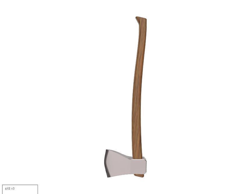 Frontier Axe one tenth free 3D model 3D printable | CGTrader